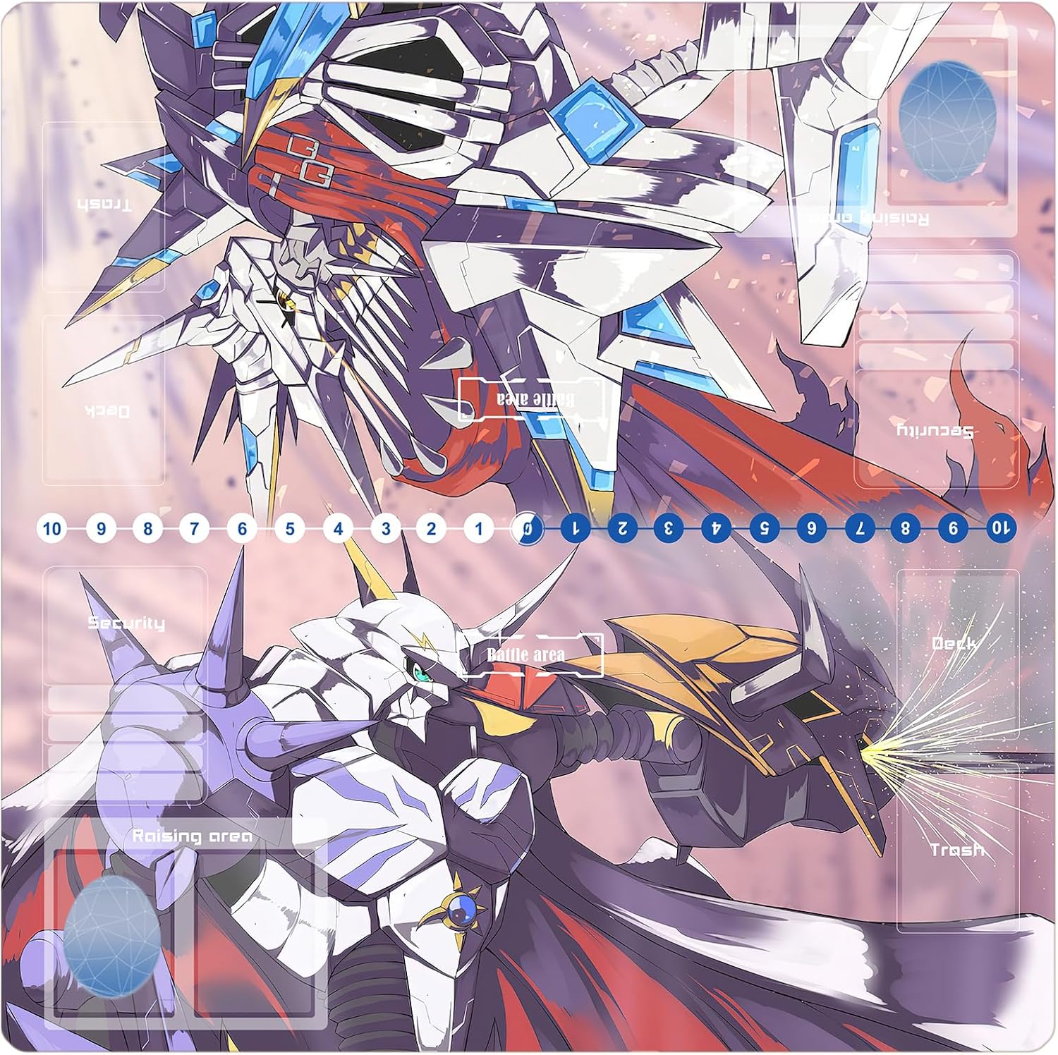 Amazon.com: sabermaster DTCG playmat 2 Player playmat Duel Mat Gaming ...