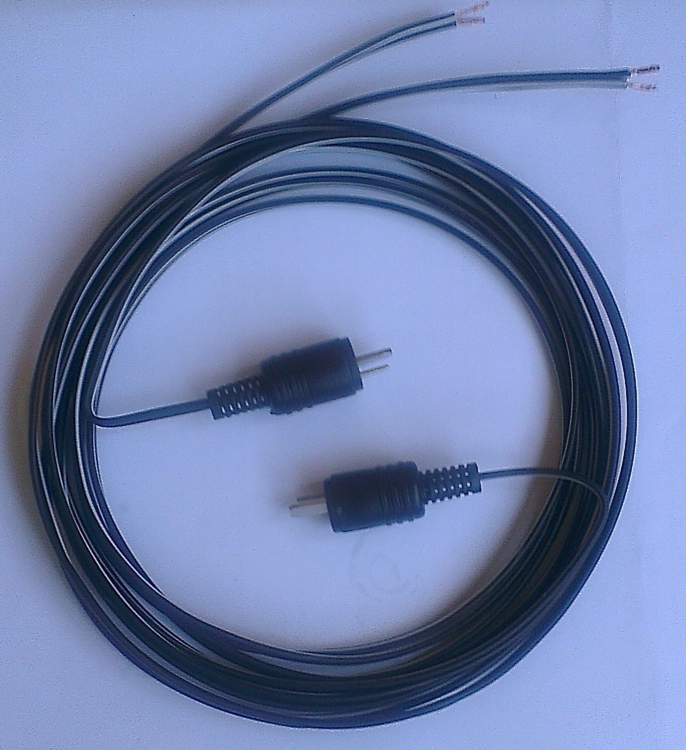 Amazon.com: 4m Black Pair of Speaker Cables with 2 pin DIN connector ...