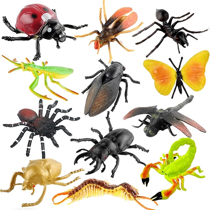 FunBlast Realistic Insect Toy for Kids -12 Pcs Big Size Animal Figure ...