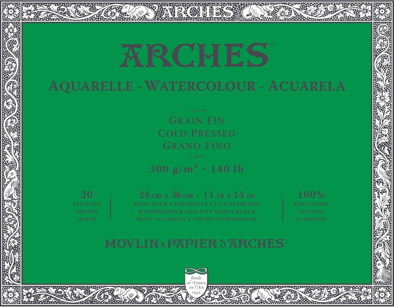 Amazon Arches Watercolor Paper Block Cold Press 11 X 14 140 Pound amazon-arches-watercolor-paper-block-cold-press-11-x-14-140-pound