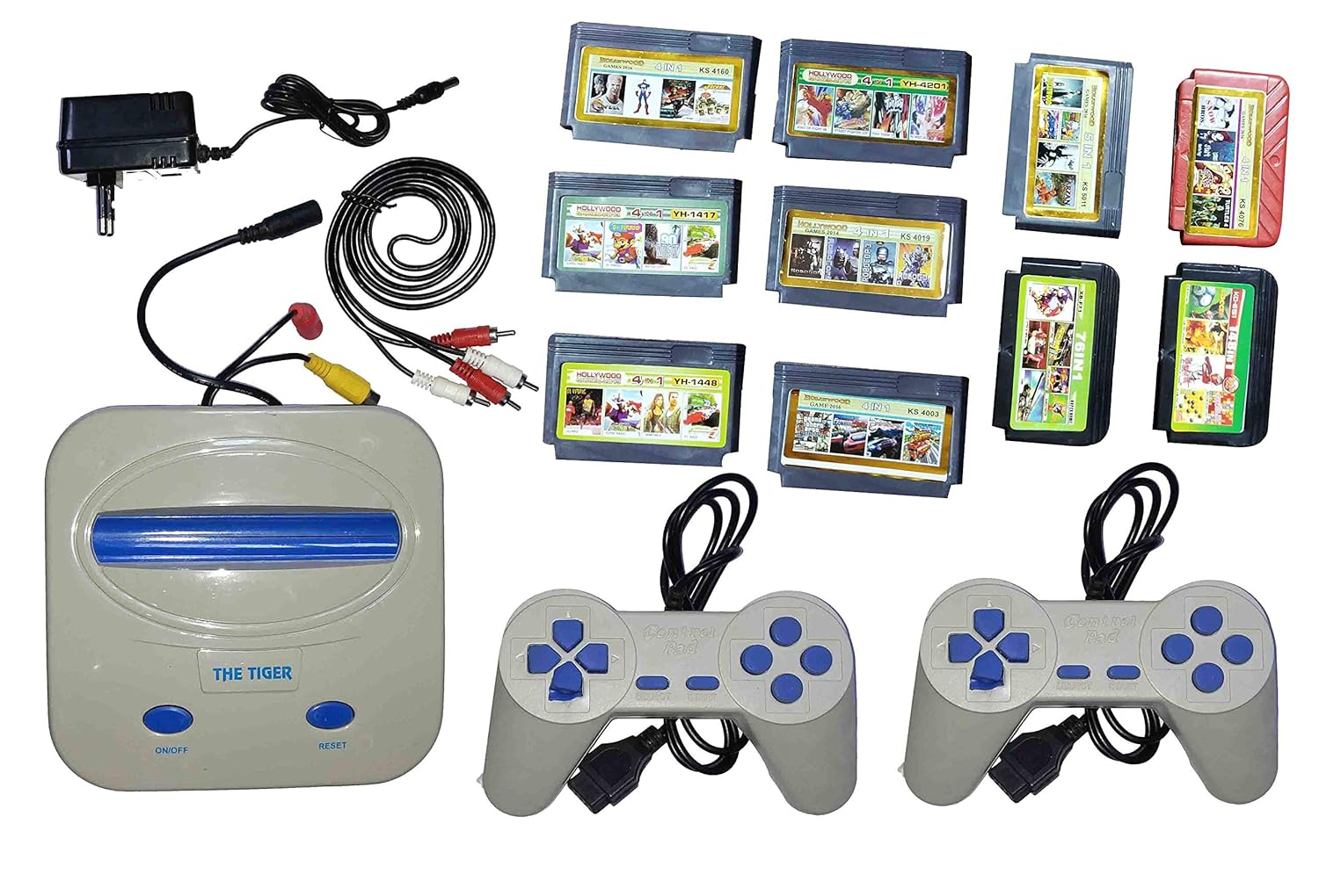 Buy V K MART Tiger 8 Bit TV Video Game (Multicolour) Online at Low ...