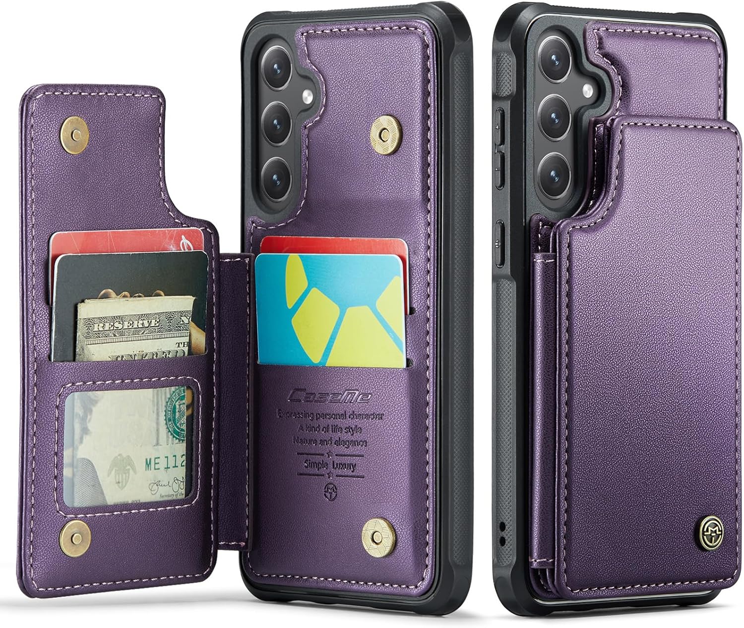 Amazon.com: Vinich for Samsung Galaxy S23 FE Wallet Case with Card Holder, RFID Blocking Credit ...