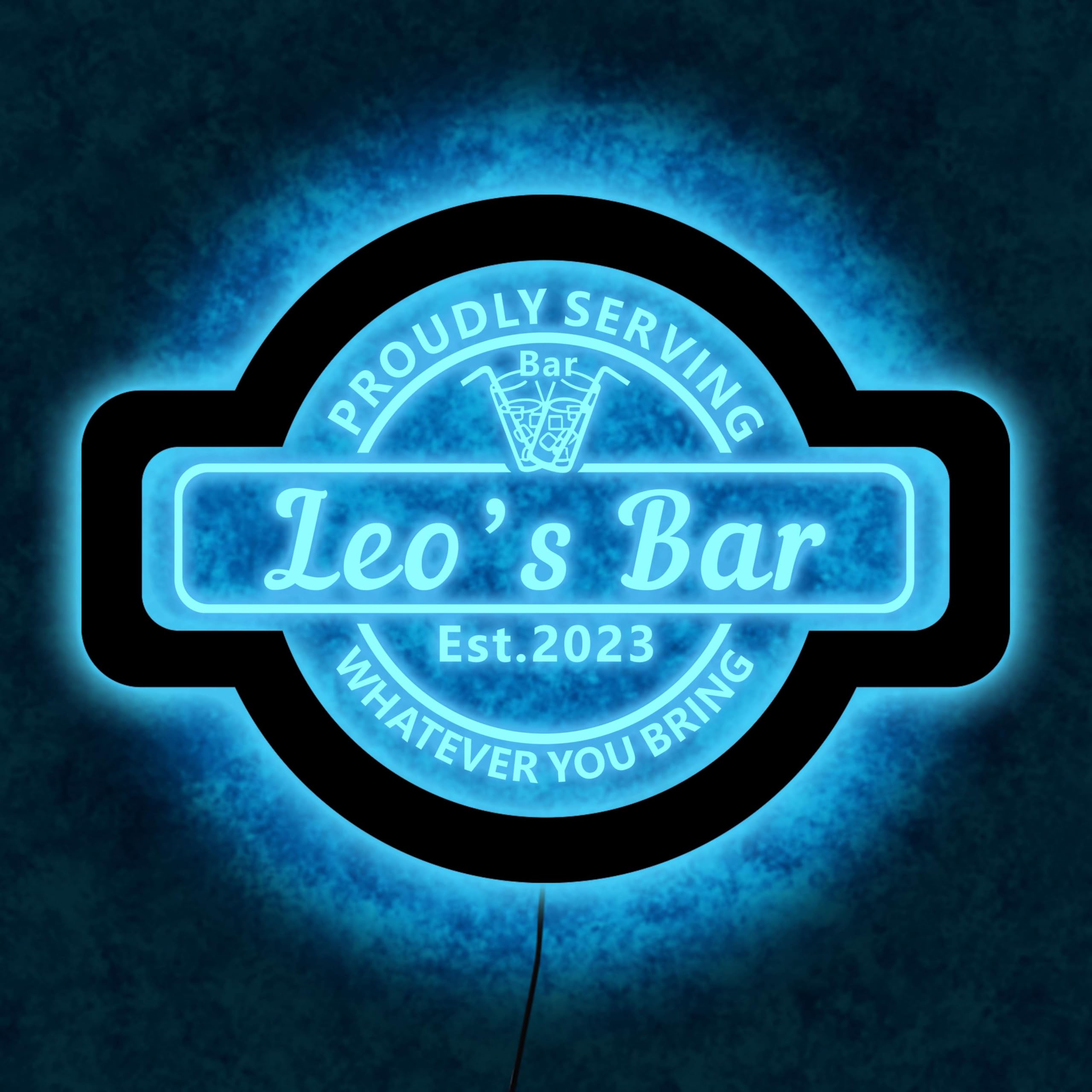 Amazon.com : Custom Bar Neon Sign, Personalized Bar Sign Light, Bar ...