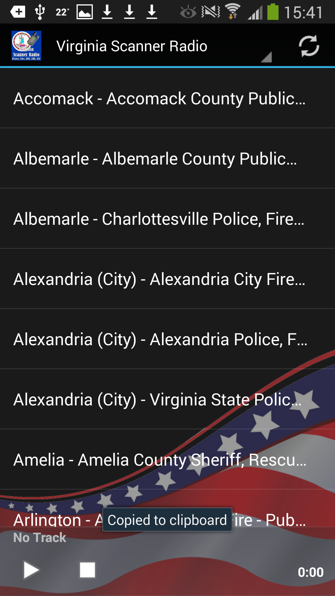 Aplicación Virginia Scanner Radio FREE en Amazon Appstore