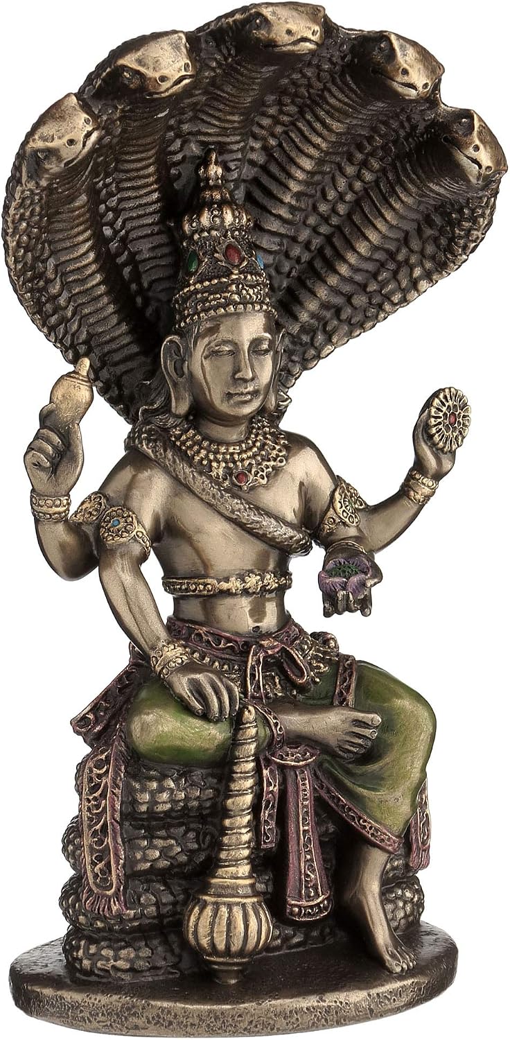 Amazon.com: Veronese Design Shesha Vishnu Sheshanaga Statue Sculpture 7 ...