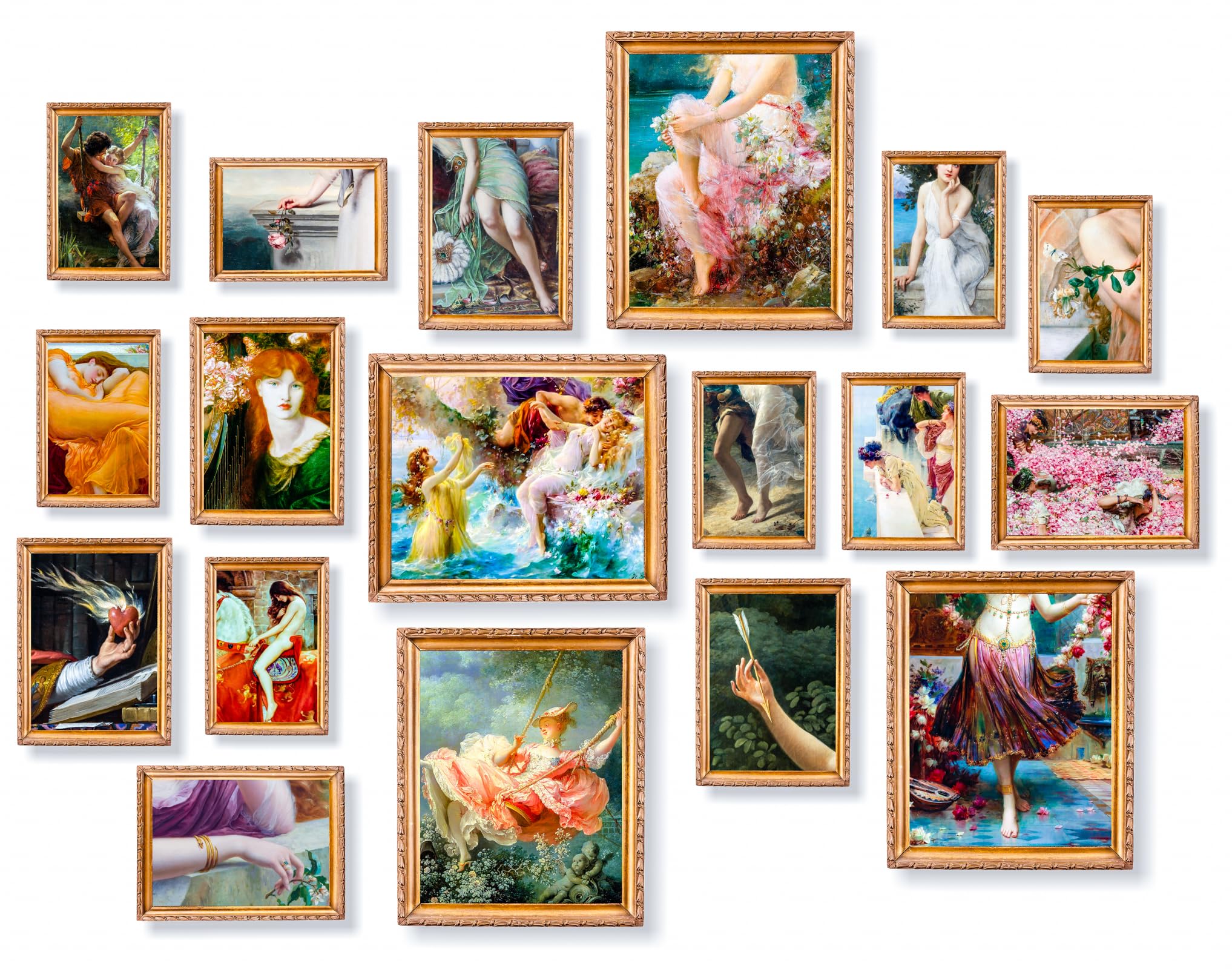 Amazon.com: 18 PCS Victorian Pictures Wall Art Decor, Famous Artist ...