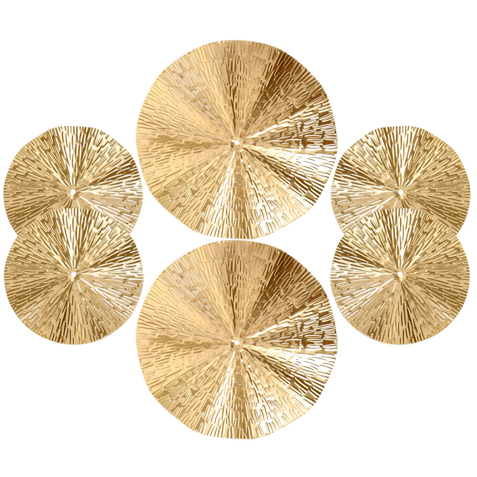 Amazon.com: Operitacx 6pcs Gold Wall Decor -Metal Wall Decor Aesthetic ...