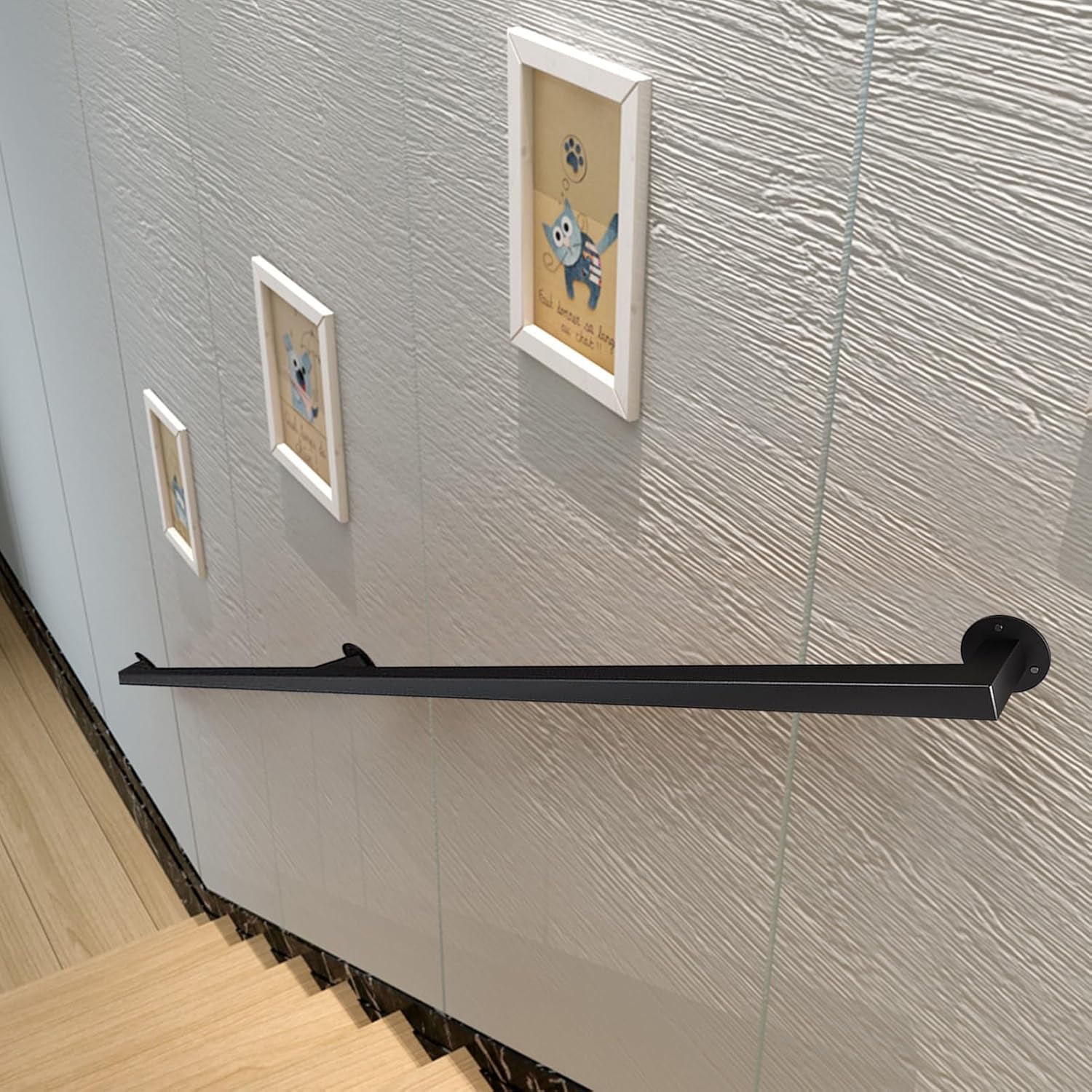 Amazon.com: Stairs Handrail for Indoor Outdoor Steps - Complete Kit ...