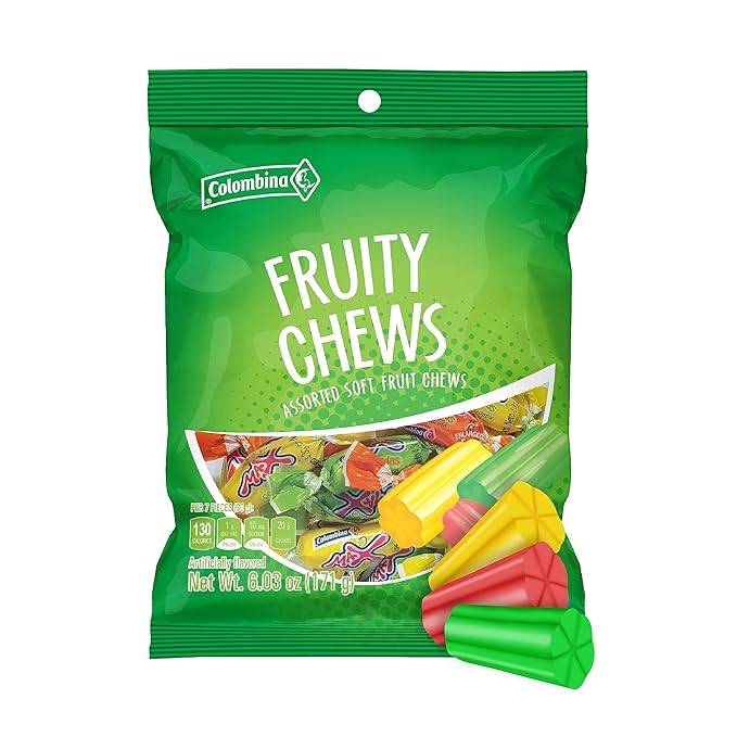 Amazon.com: Colombina Fruity Chews – Assorted Soft Fruit Chews Candy ...