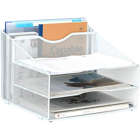 LATERN 5 Tier Letter Tray Organiser, A4 Paper Filing Tray File Document ...