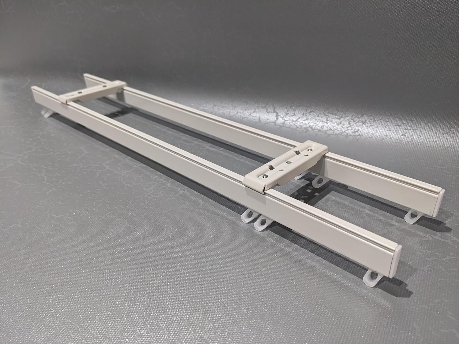 Metal Double Curtain Track with 83MM Top Fix/Face Fix Brackets KIT MADE ...