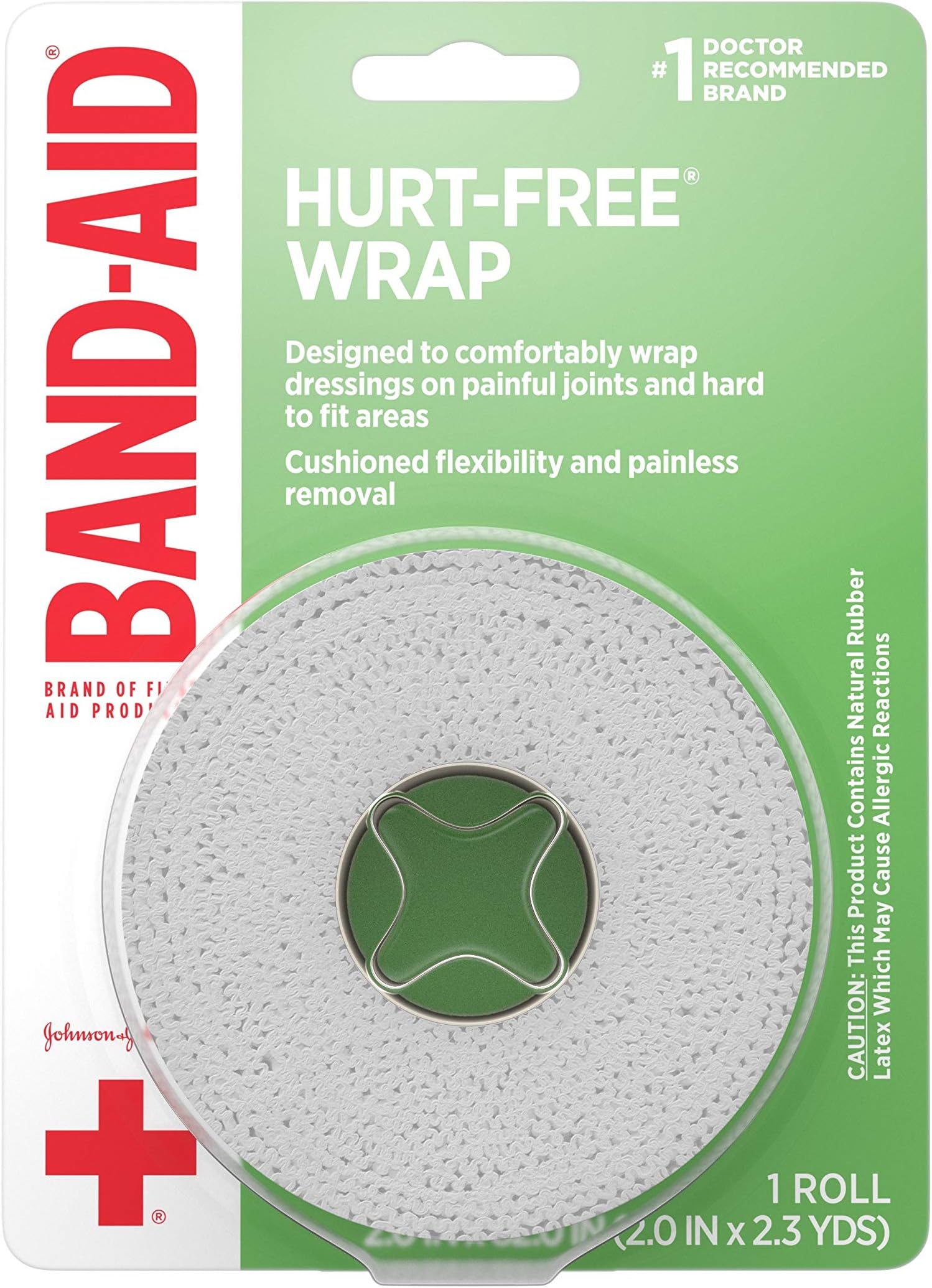Amazon.com : Band-Aid Medium Hurt Free Wrap, 1.2 Oz : Health & Household