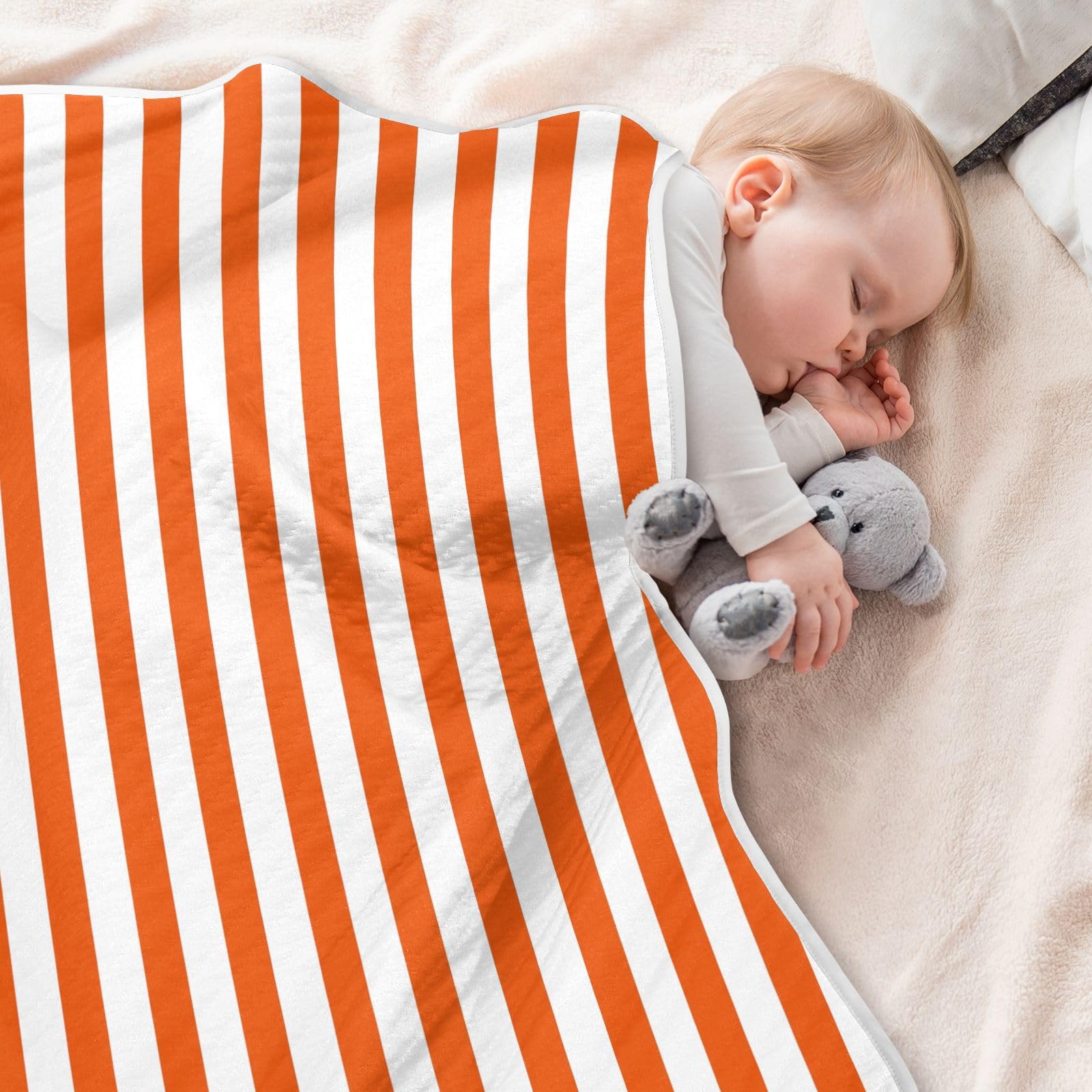 Light Orange Baby Blanket