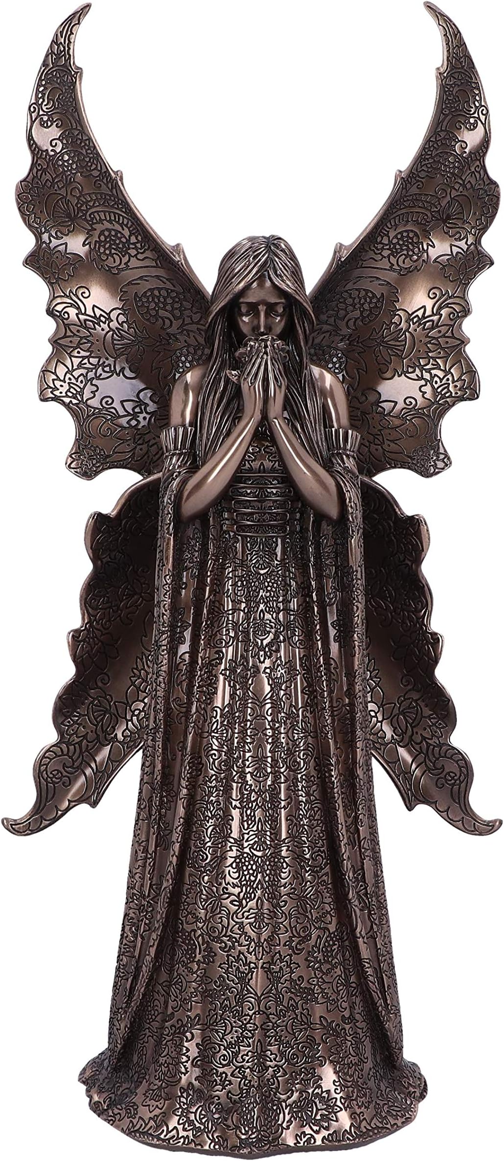 Nemesis Now Dark Angel Figurine Gothique Fallen FAE Wing Noir 26 cm ...