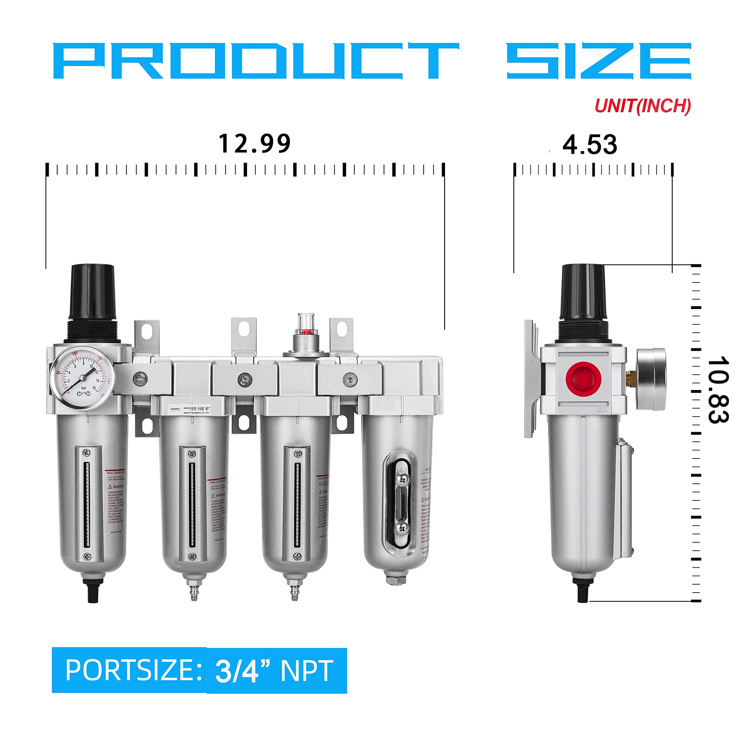Snapklik.com : NANPU 3/4" NPT Industrial Grade 4 Stage Air Drying ...