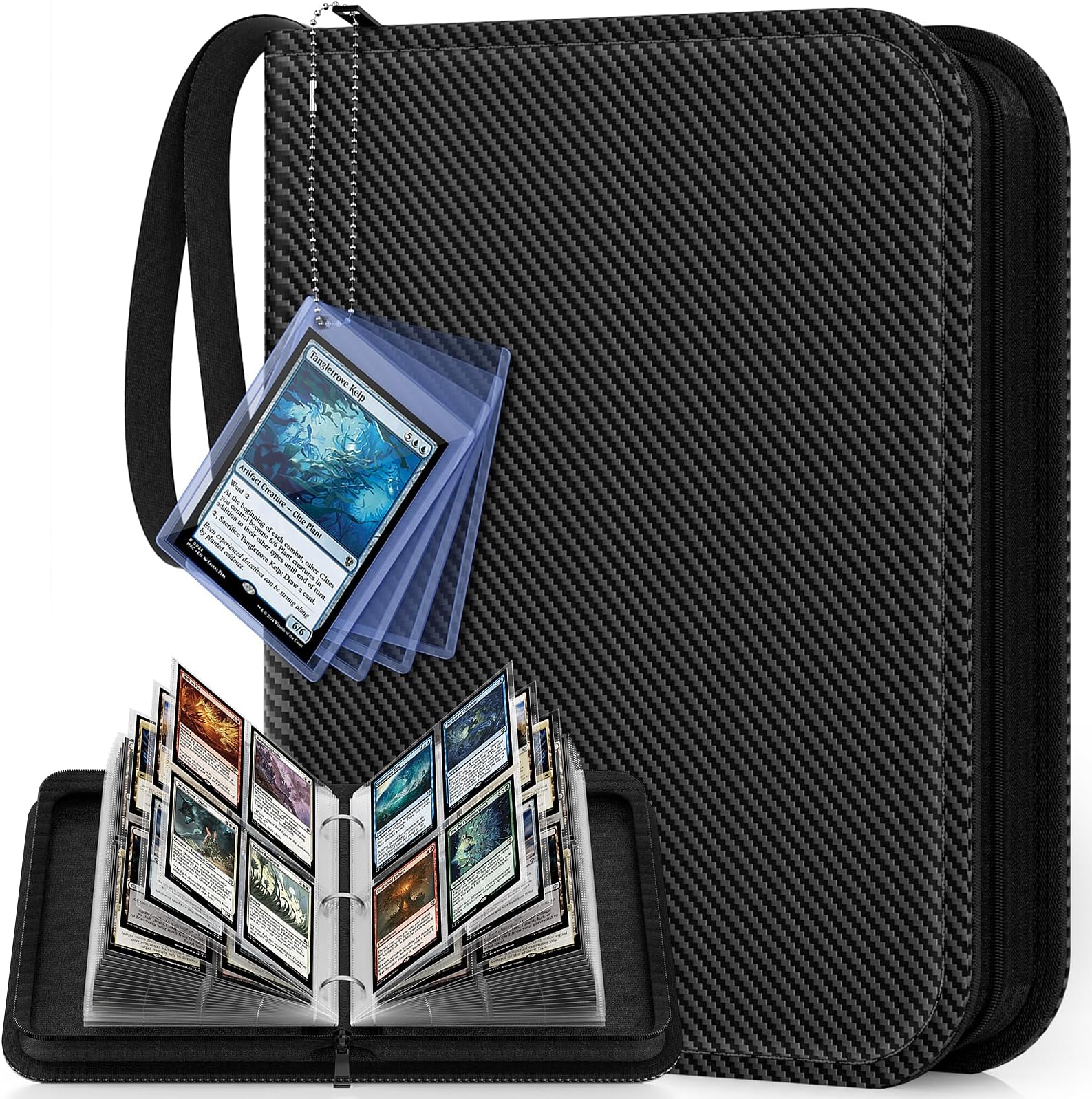 Realjoy Trading Card Binder 4 Pocket,400 Pockets Trading Card Albums ...