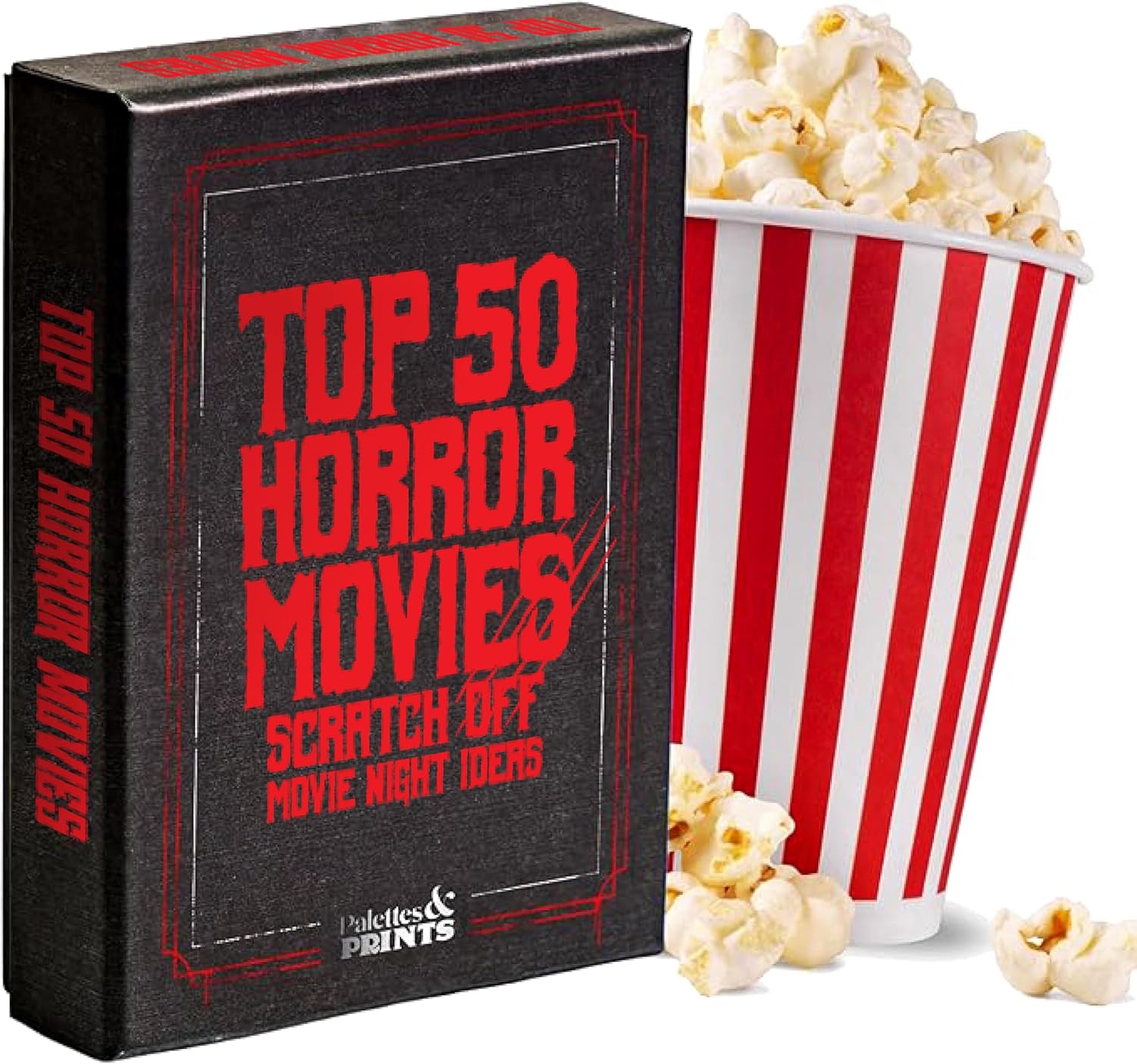 Amazon.com: Premium Top 50 Horror Movies Scratch Off Cards - Horror ...