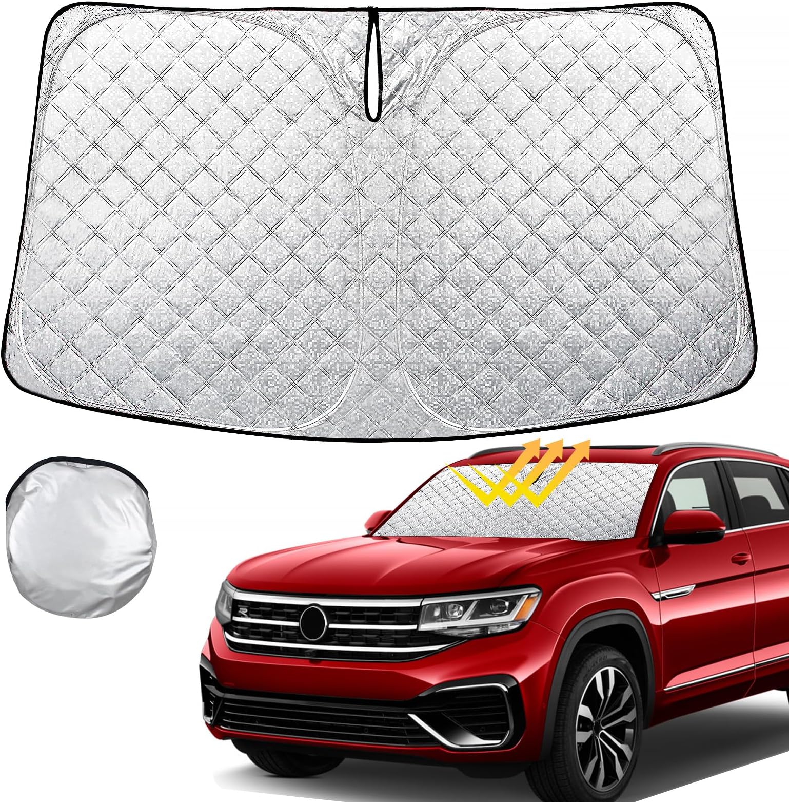 Amazon.com: D-Lumina Windshield Sun Shade for Volkswagen Atlas 2018 ...