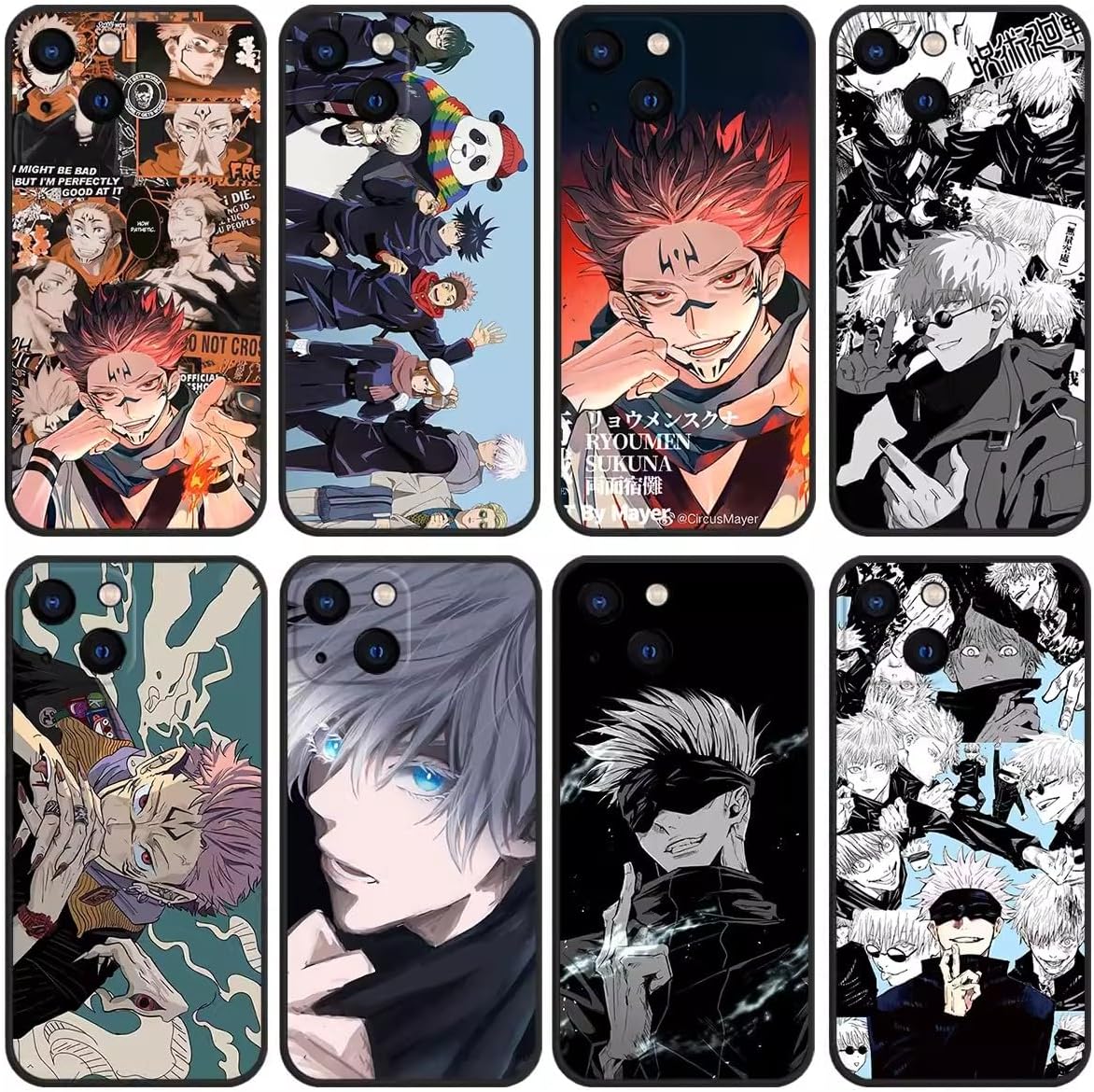 Amazon.com: Fishr New Jujutsu Phone Case Kaisen Anime Satoru Gojo Yuji ...
