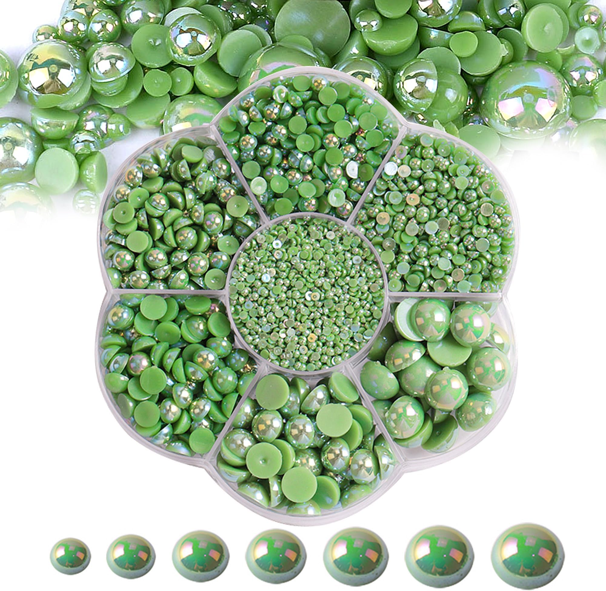 Amazon.com: 5600PCS Half Round Pearls Flatback Imitation Pearls for ...