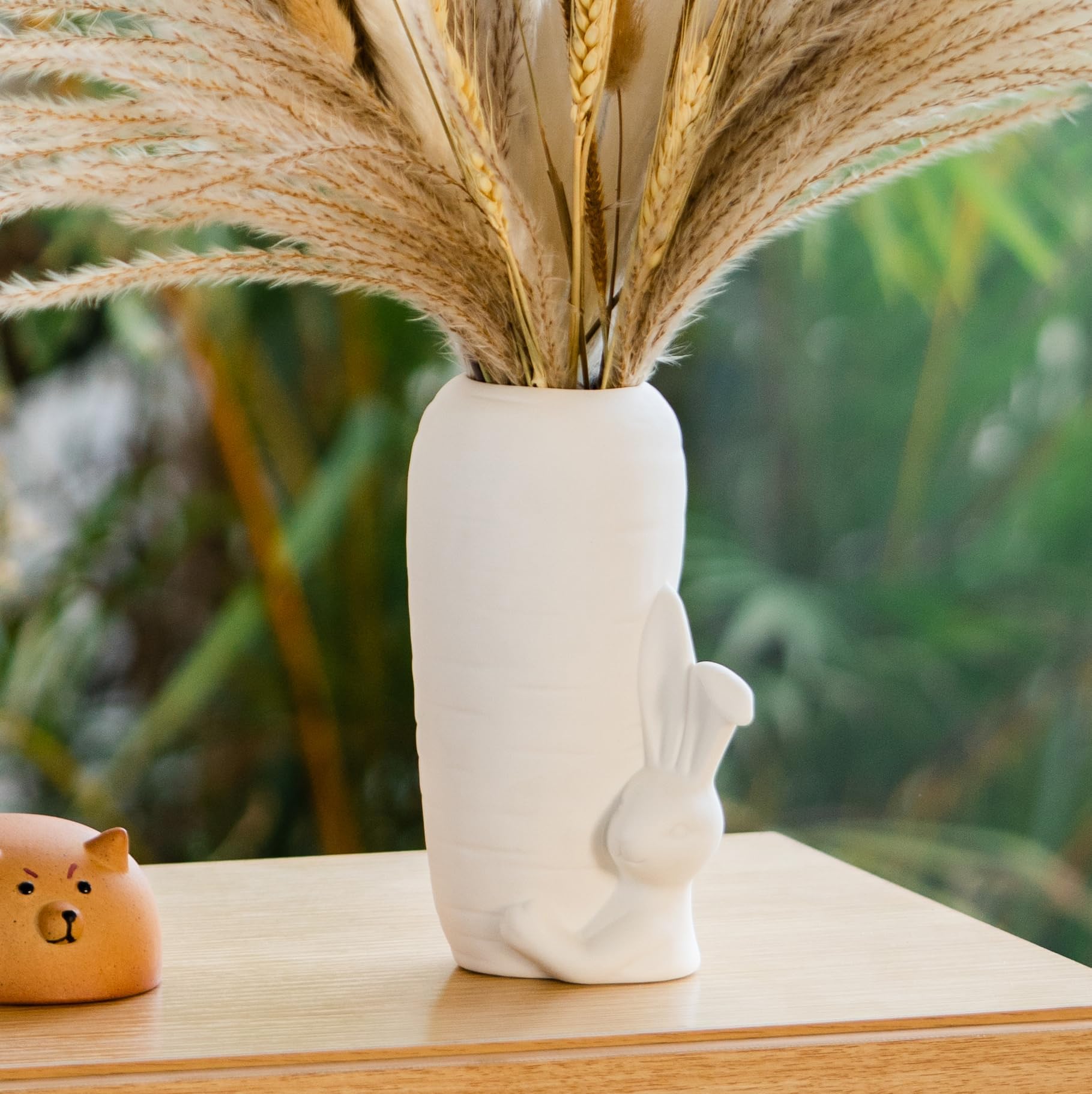 Amazon.com: Rabbit Blowing Bubbles Creative Vase Decoration Ornaments ...