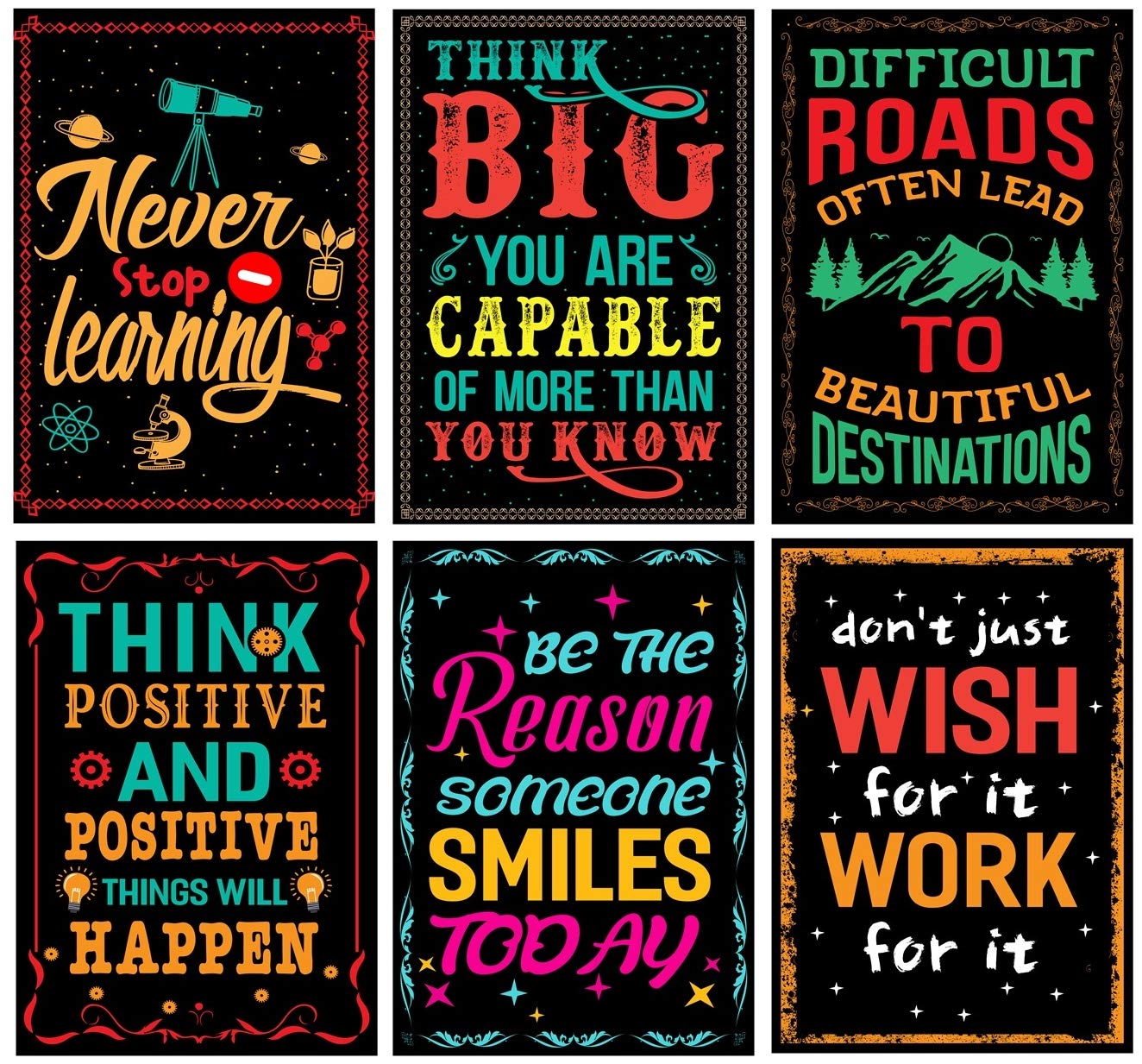 Buy Natta Inspirational Wall Art, Motivational Wall Art, Motivational ...