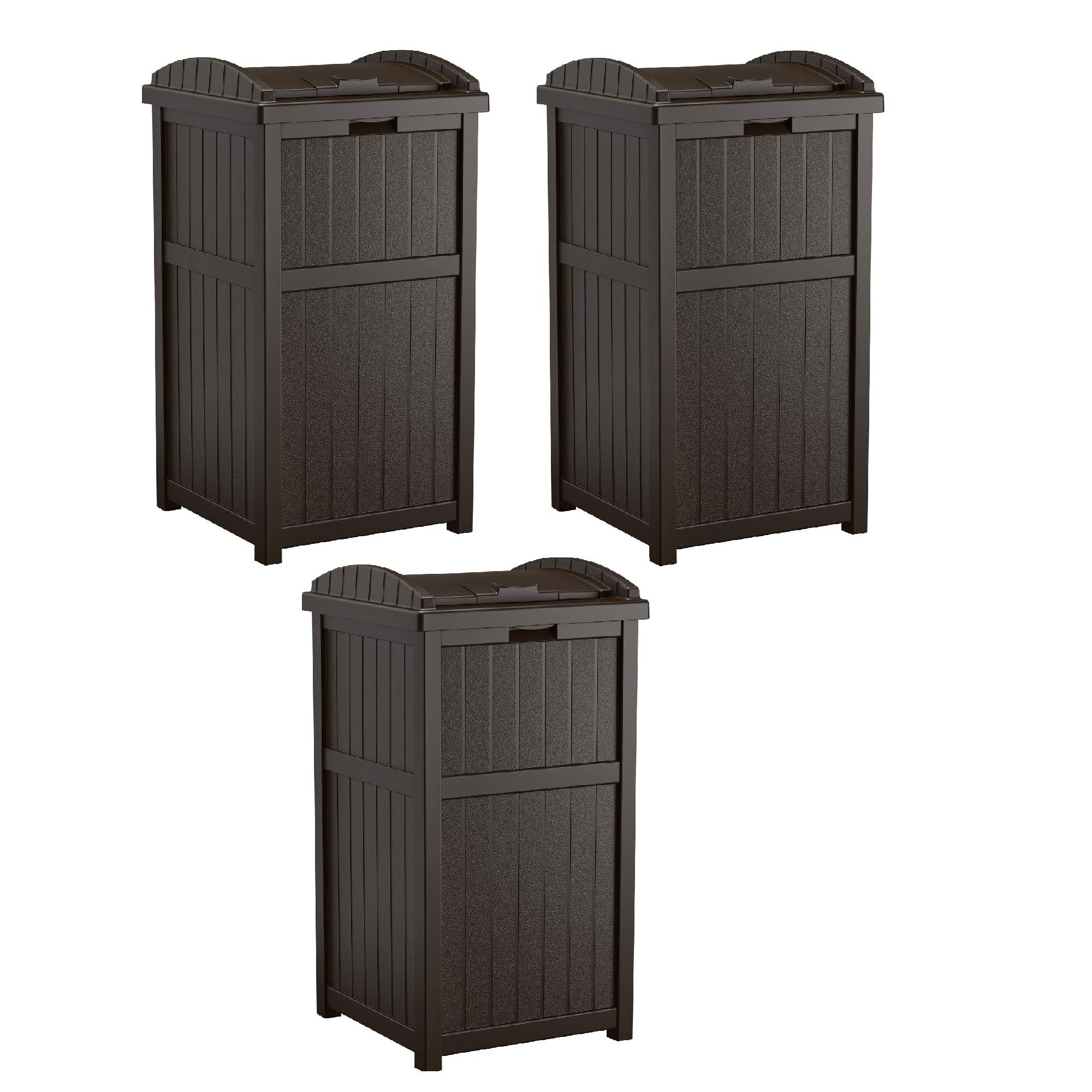 Snapklik.com : Suncast Trash Hideaway Outdoor Patio 33 Gal Garbage ...