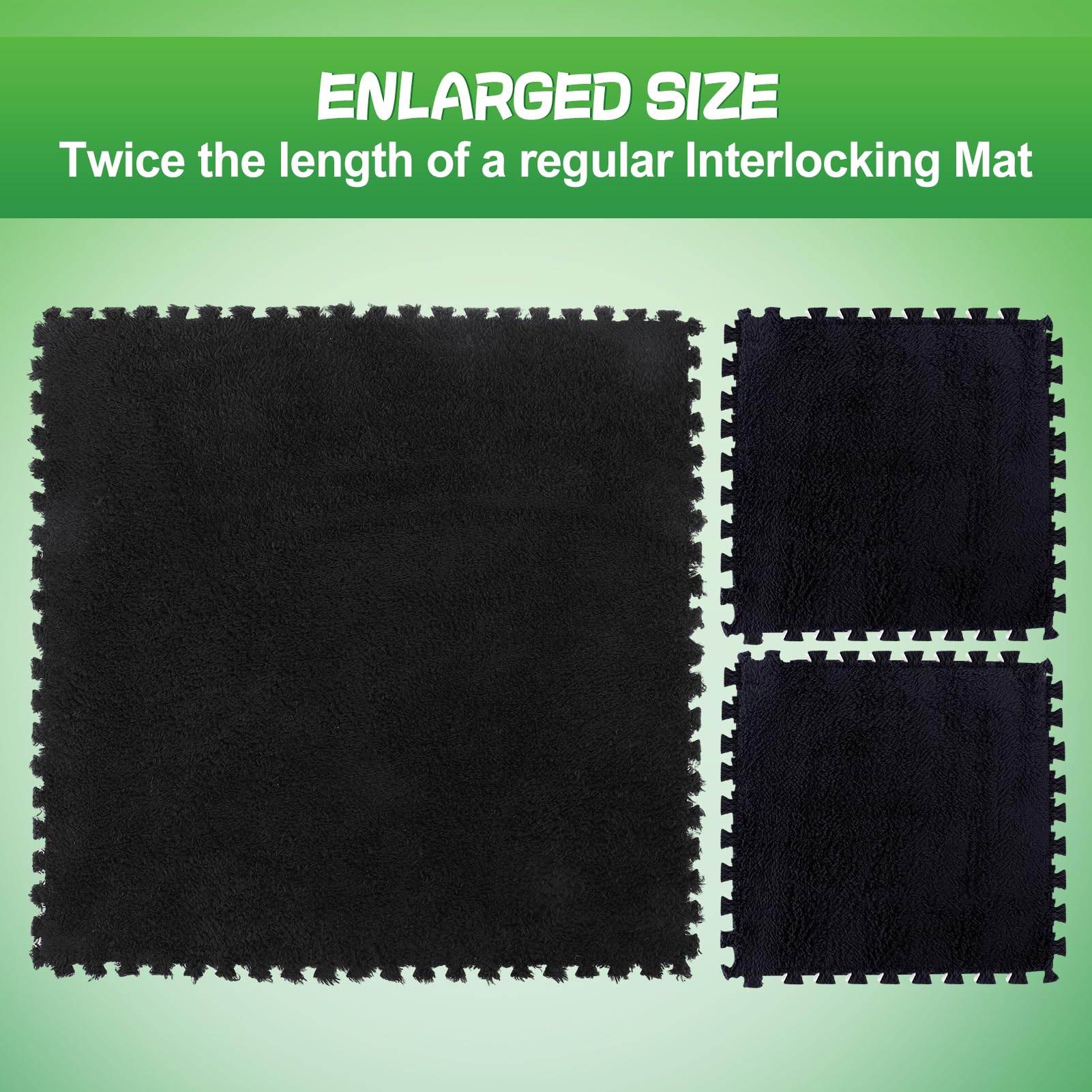Snapklik.com : Enlarged 23.6in Plush Foam Interlocking Floor Mat, 0.6 ...