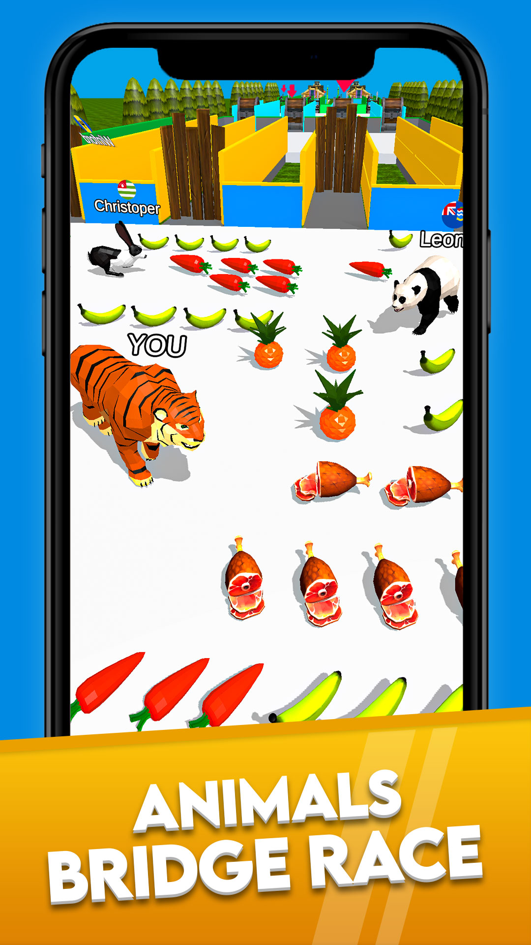 Animal Bridge Race 3D Runner: Build Muscle Rush Lion Racing Game - App ...