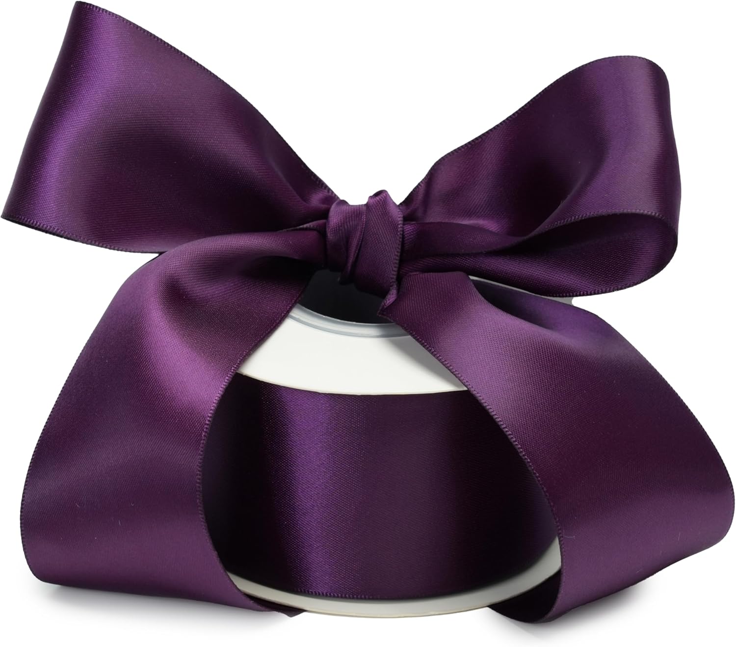 Amazon.com: DINDOSAL Plum Ribbon 2 Inch Thick Double Face Satin Ribbon ...