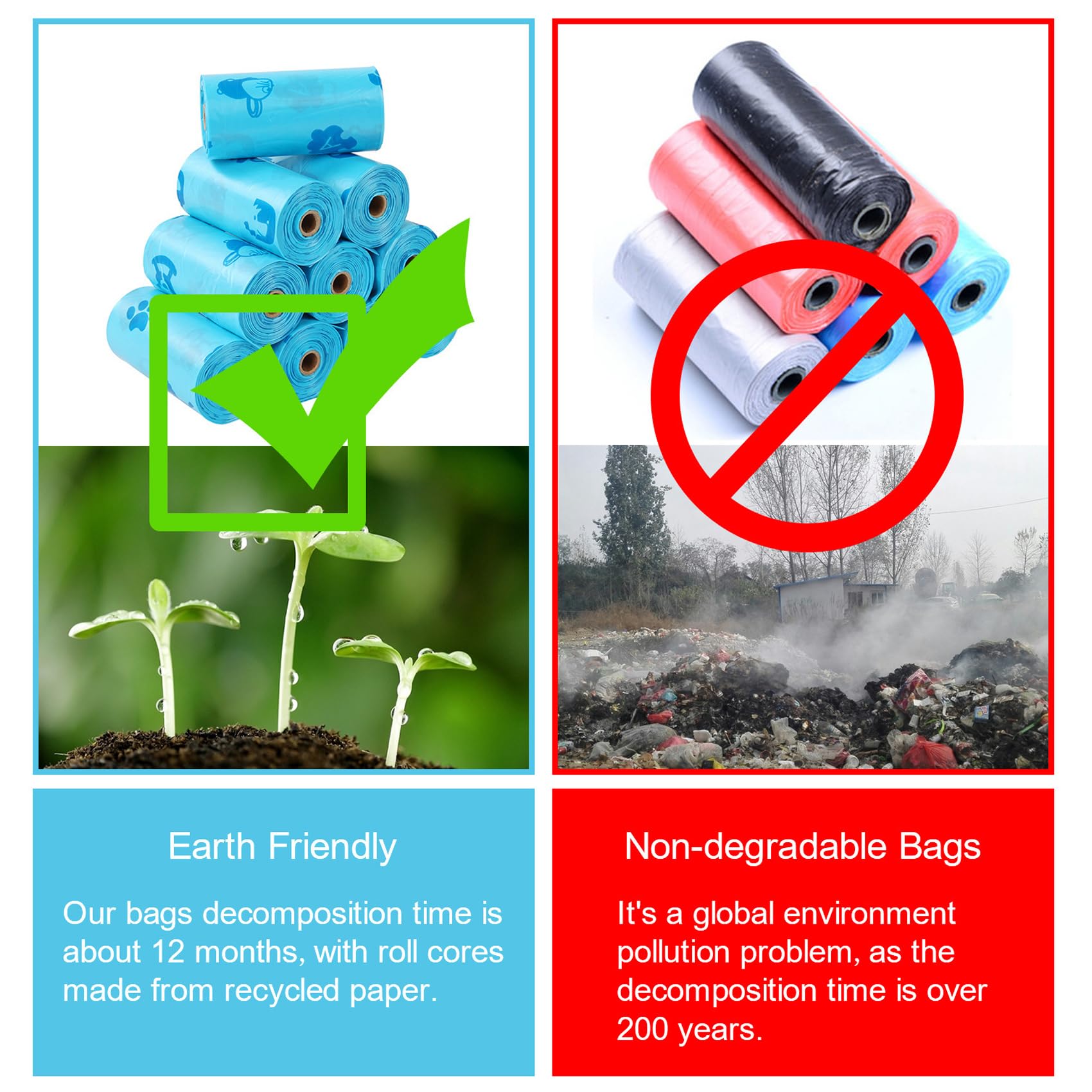 Snapklik.com : AUTENS Disposable Diaper Bags For Baby, 16 Rolls/240 ...