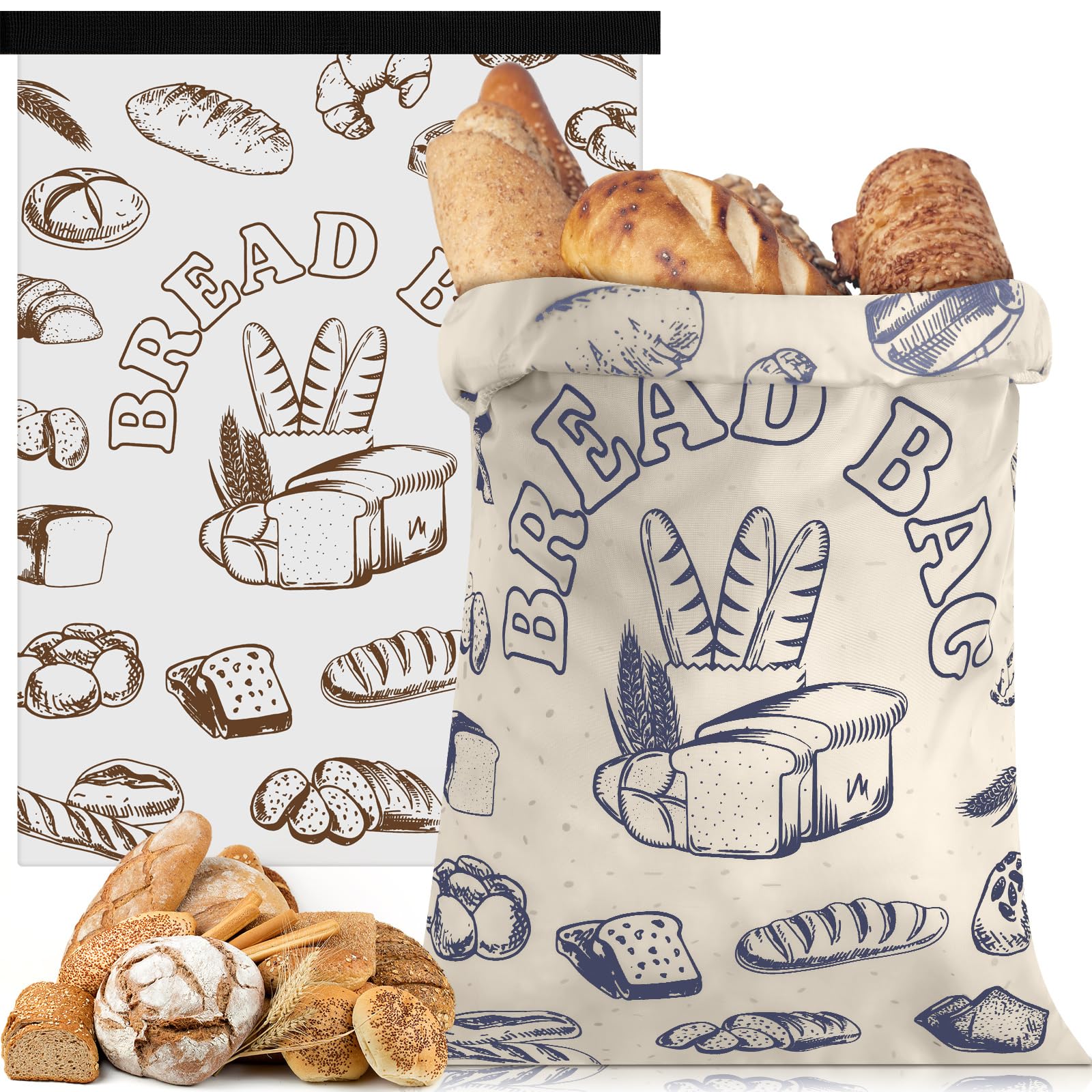 Amazon.com - Wowangce 2 Pcs Bread Bags for Homemade Bread Maker Gift ...