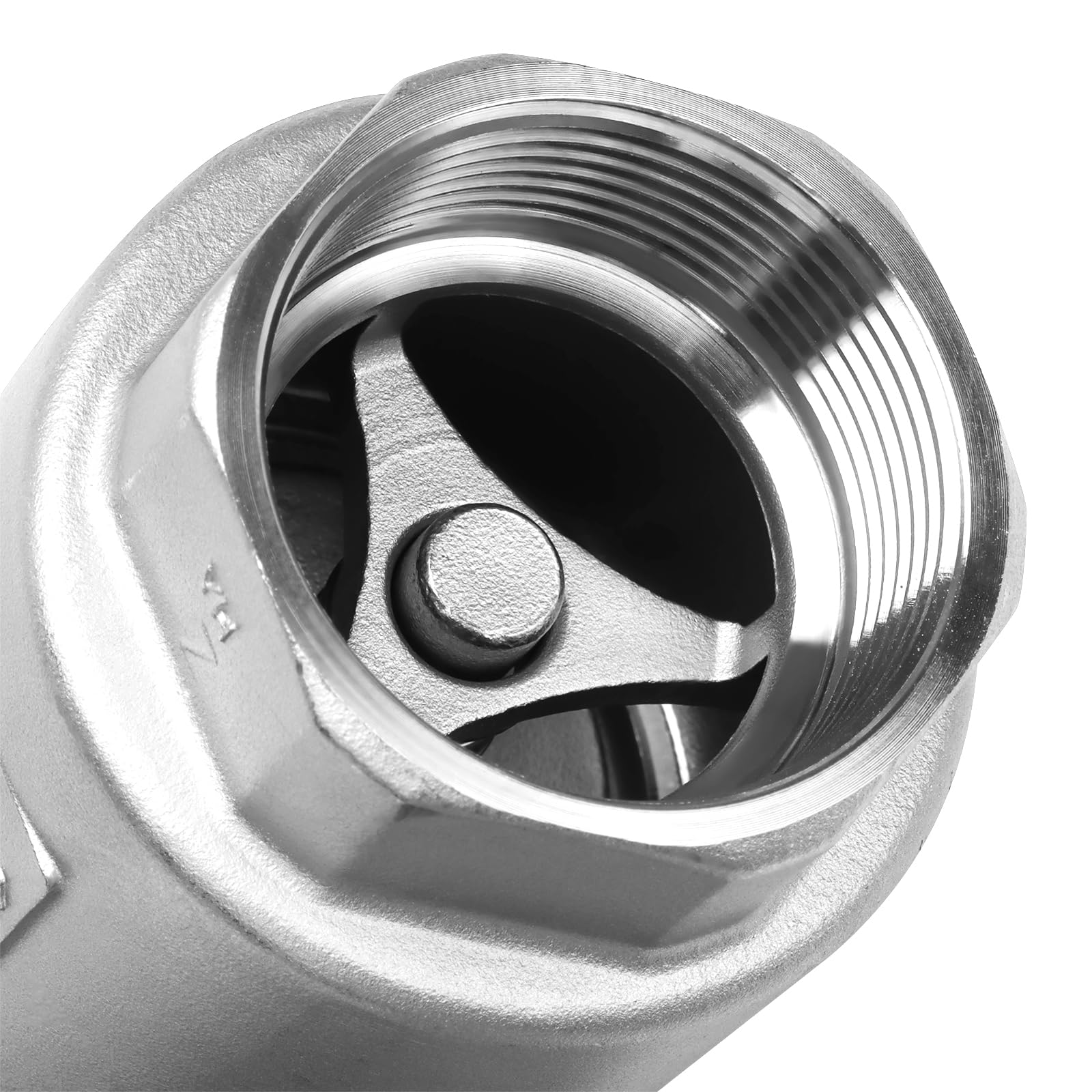 Snapklik.com : 1-1/2 Inch Vertical Check Valve SUS304 Spring Loaded ...
