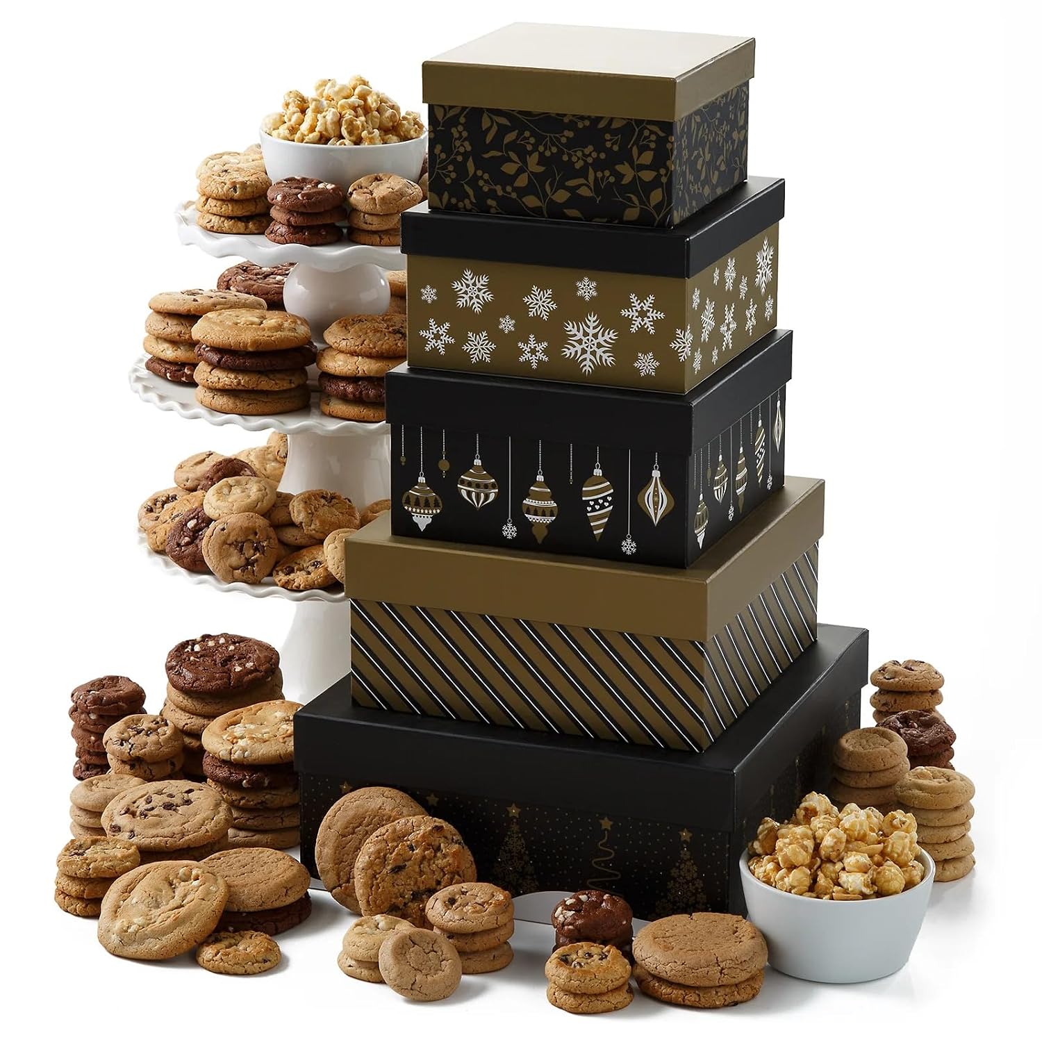 Amazon.com: Mrs. Fields Festive Favorites Cookie Tower - Assorted with ...