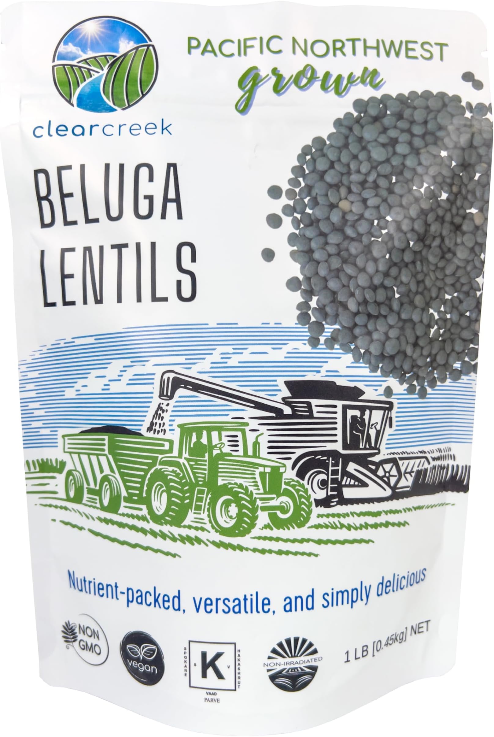 Amazon.com : Hunza Organic Black Beluga Lentils (2-lbs) : Grocery ...