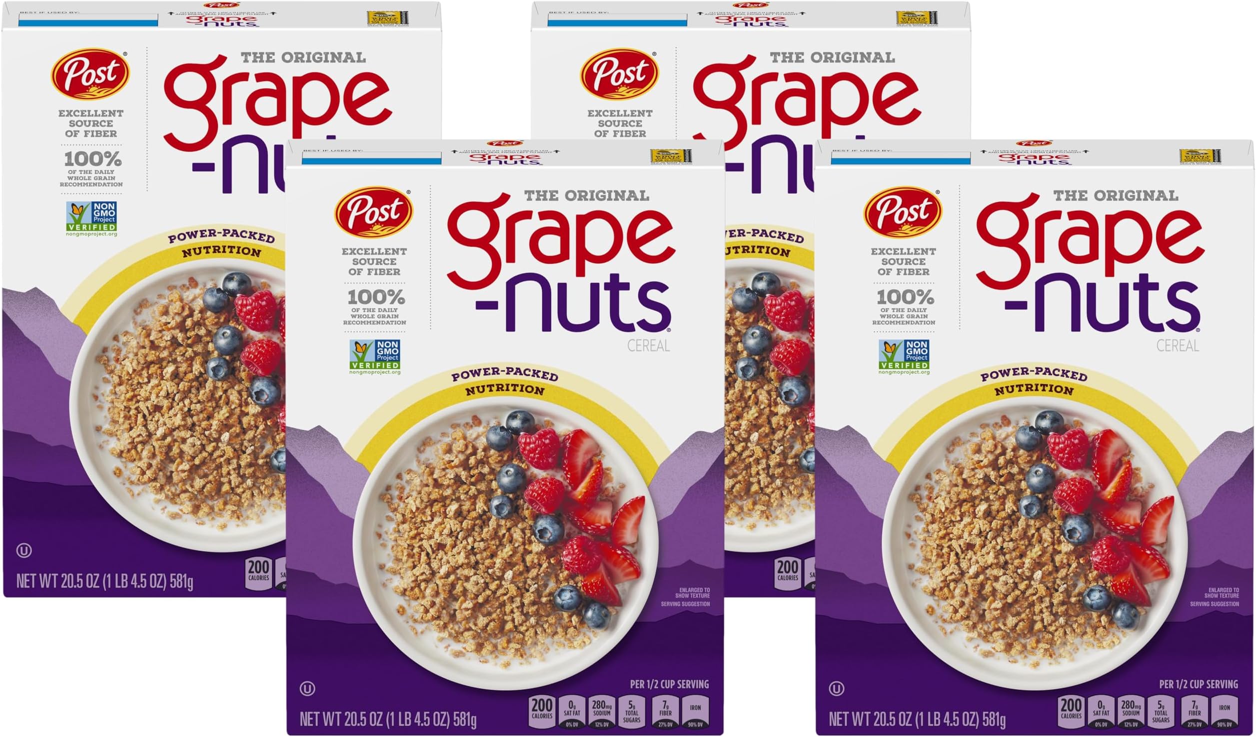 Amazon.com: Grape Nuts Original Breakfast Cereal, Crunchy Whole Grain ...