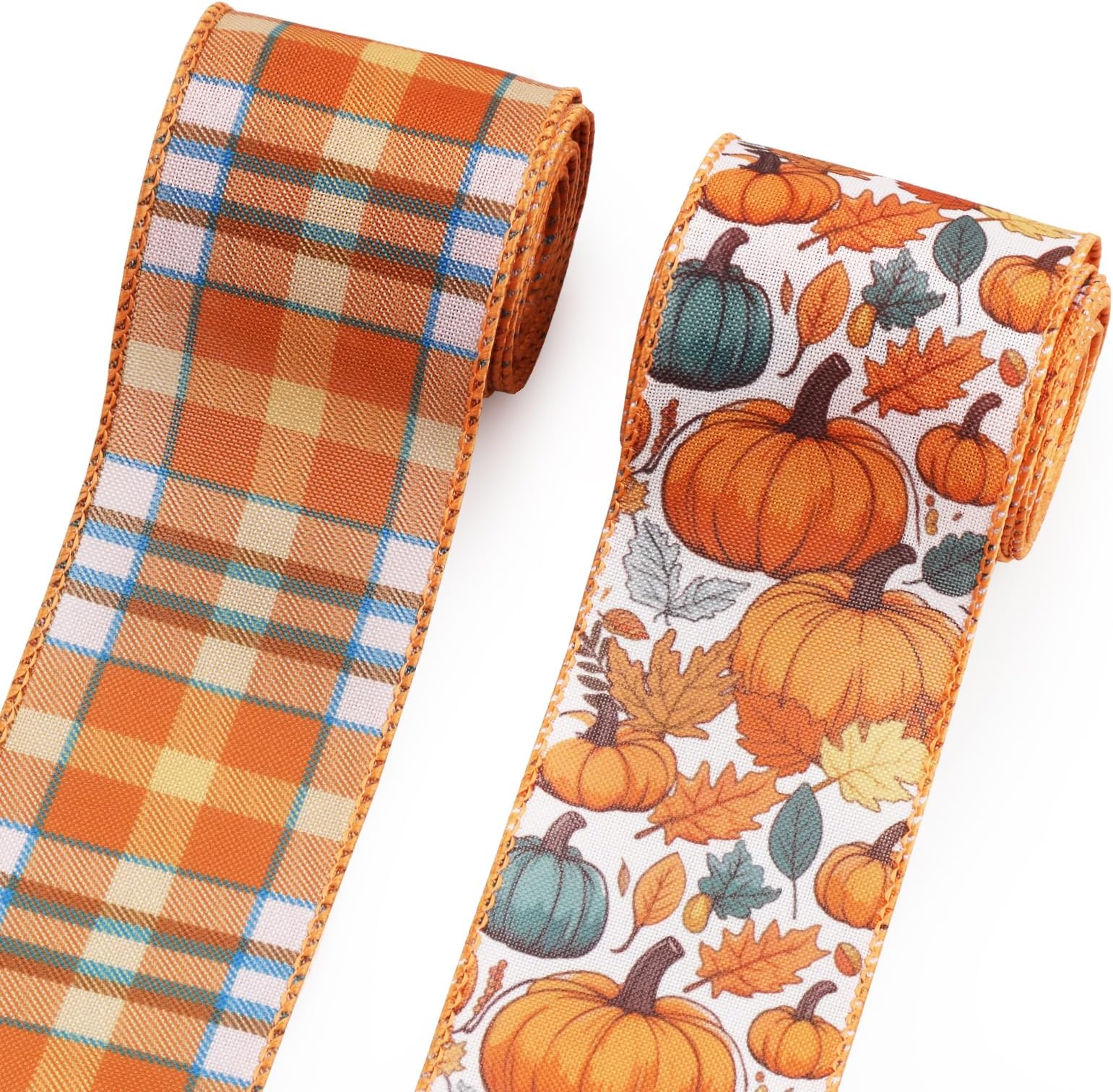 Amazon.com: 6 Rolls 30 Yards Fall Burlap Ribbon,2.5″W Buffalo Plaid ...