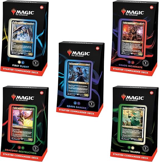 Amazon.com: Magic: The Gathering Starter Commander Deck Bundle ...