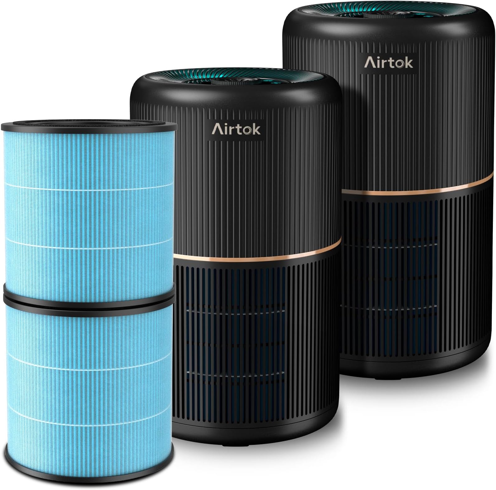 Amazon.com: 2-Pack Air Purifiers for Home+2-Pack Replacement Filters ...