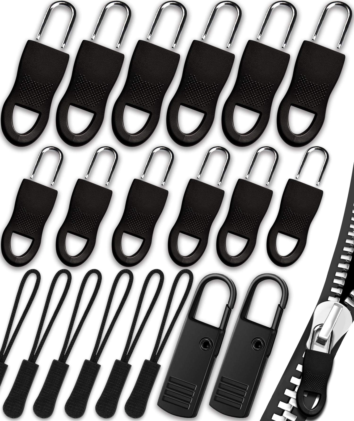 (Black Zipper Pull Kit) - Zipper Pull, Universal Zipper Pull ...