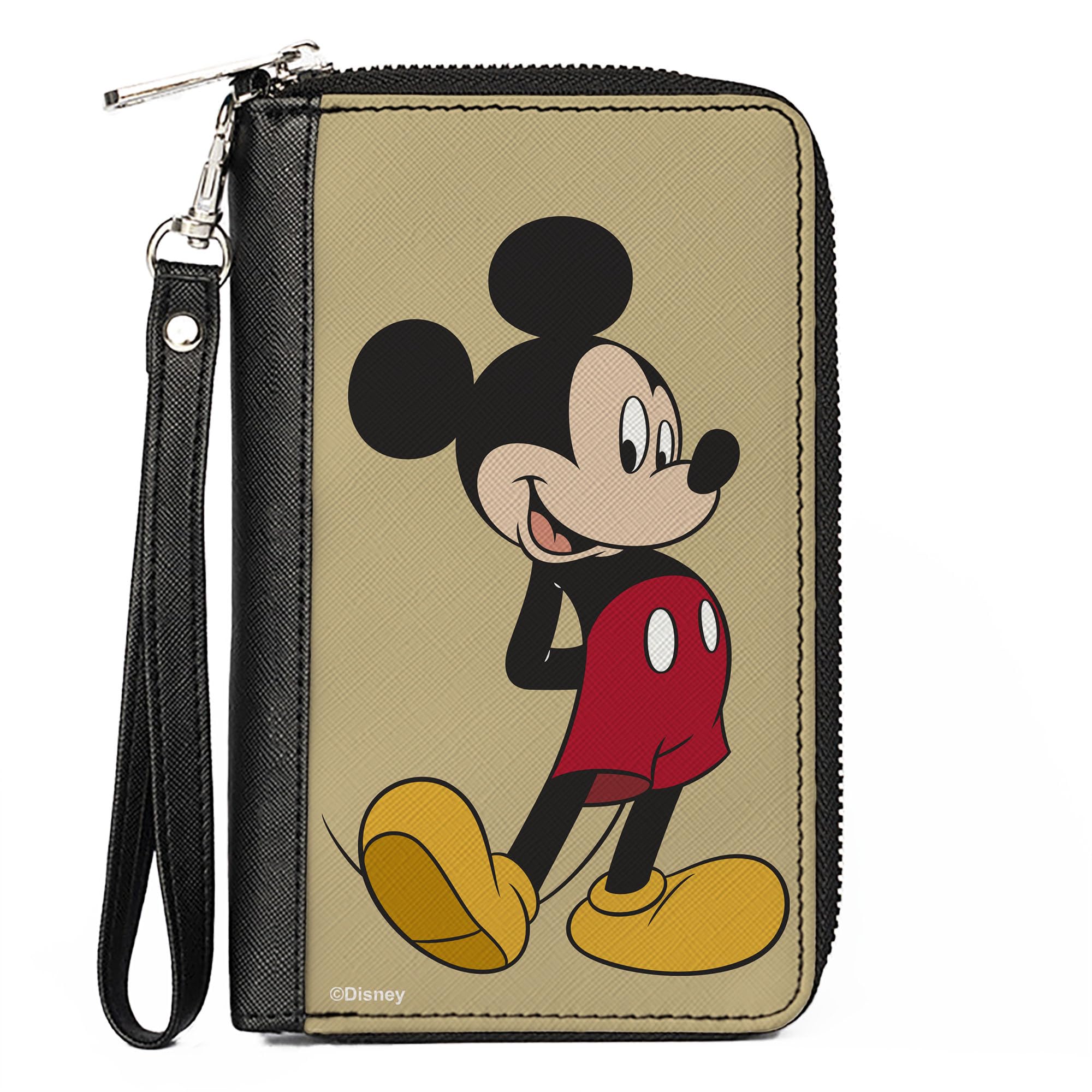 Amazon.com: Buckle-Down PU Zip Around Wallet Rectangle Classic Mickey ...