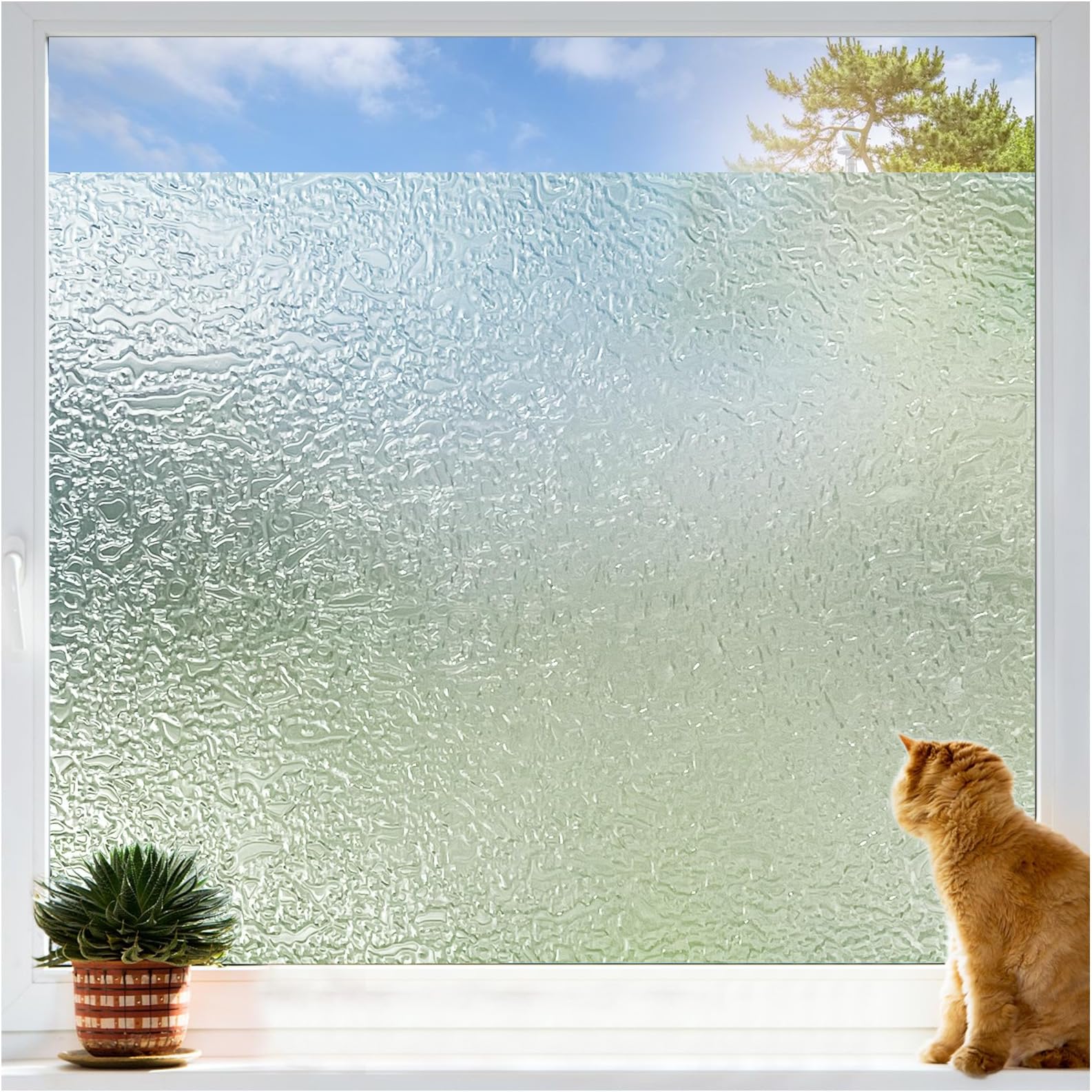 Amazon.com: Gila® Glass Scenes Waterfall Privacy Decor Window Film ...