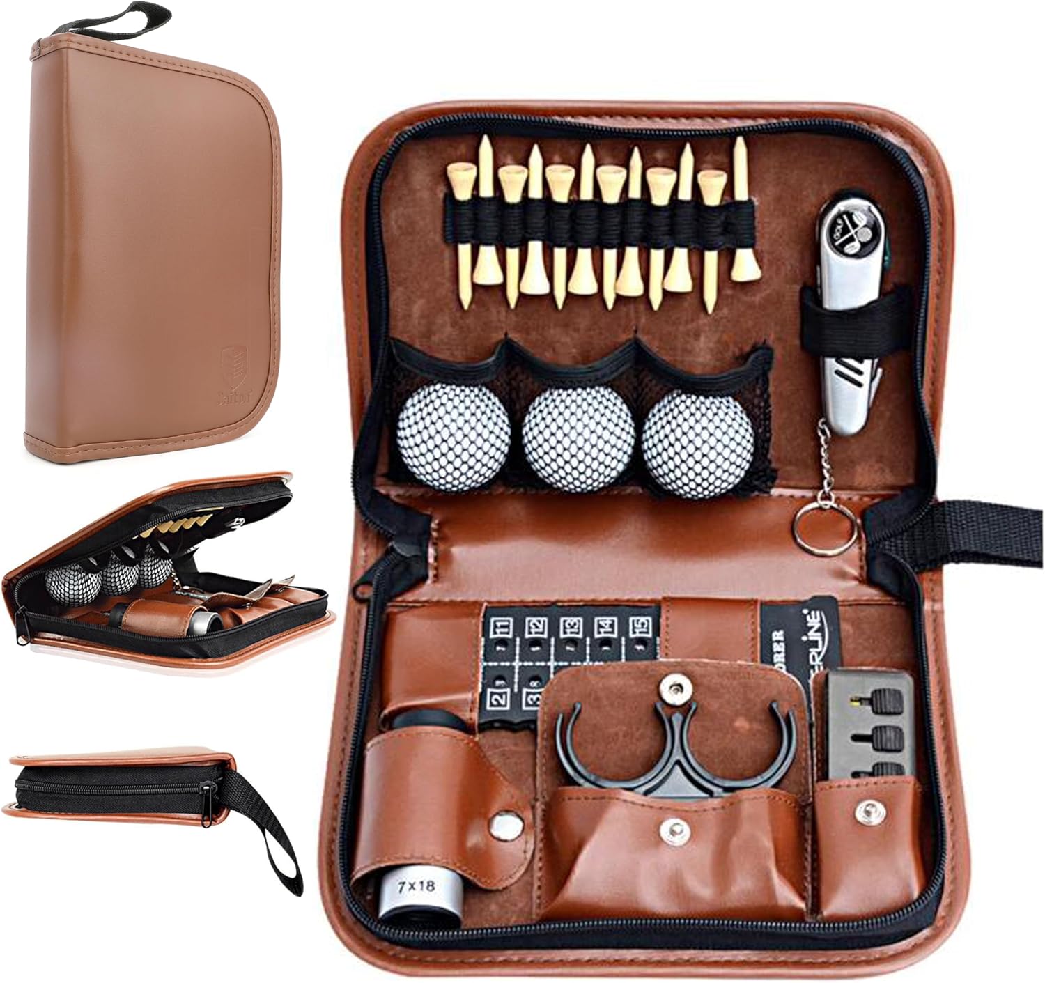 Amazon.com : Wolfman Golf Accessories Set with Hi-End Case, Golf Balls ...