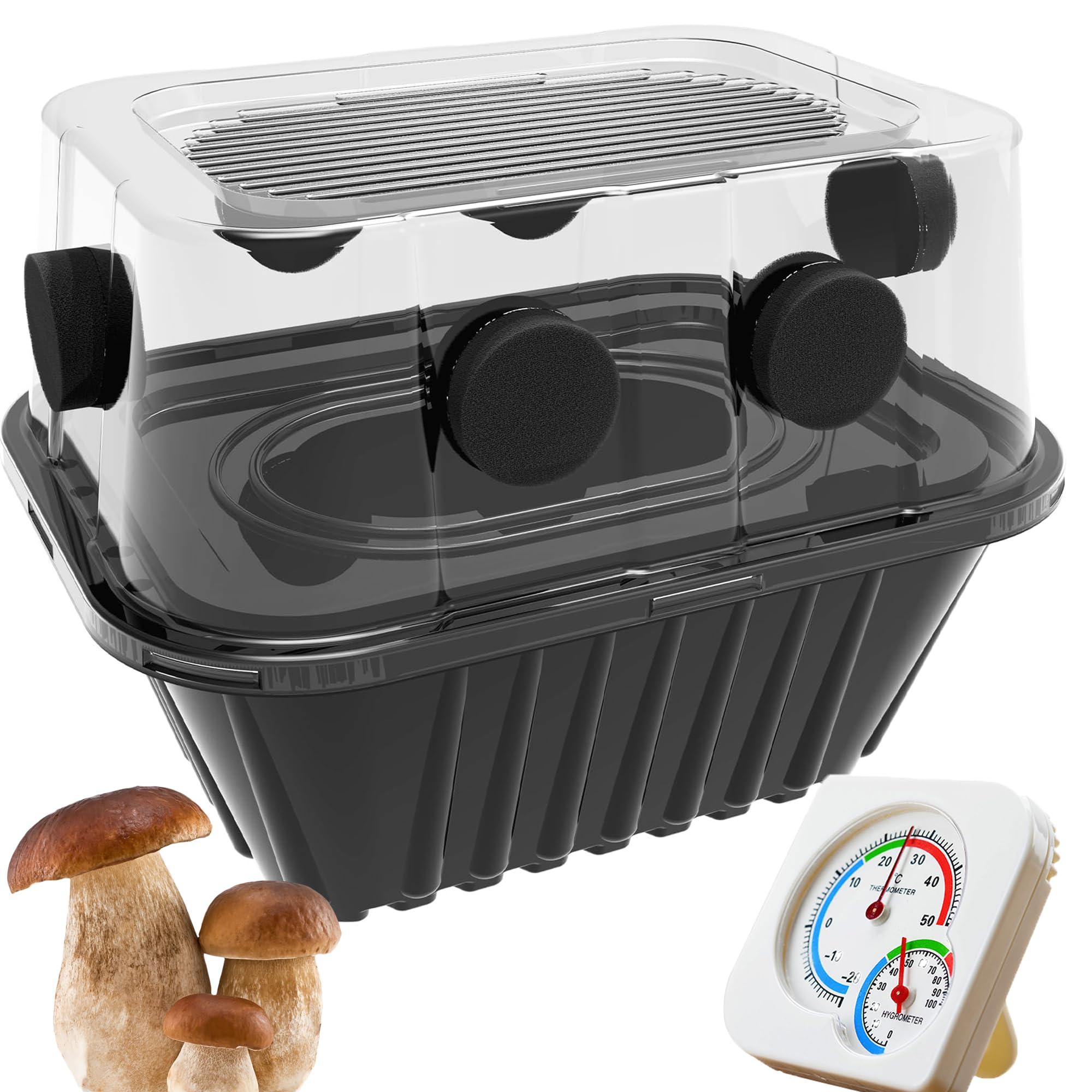 Monotub Mushroom Grow Kit, Mushroom Monotub Fruiting Chamber with Plugs ...