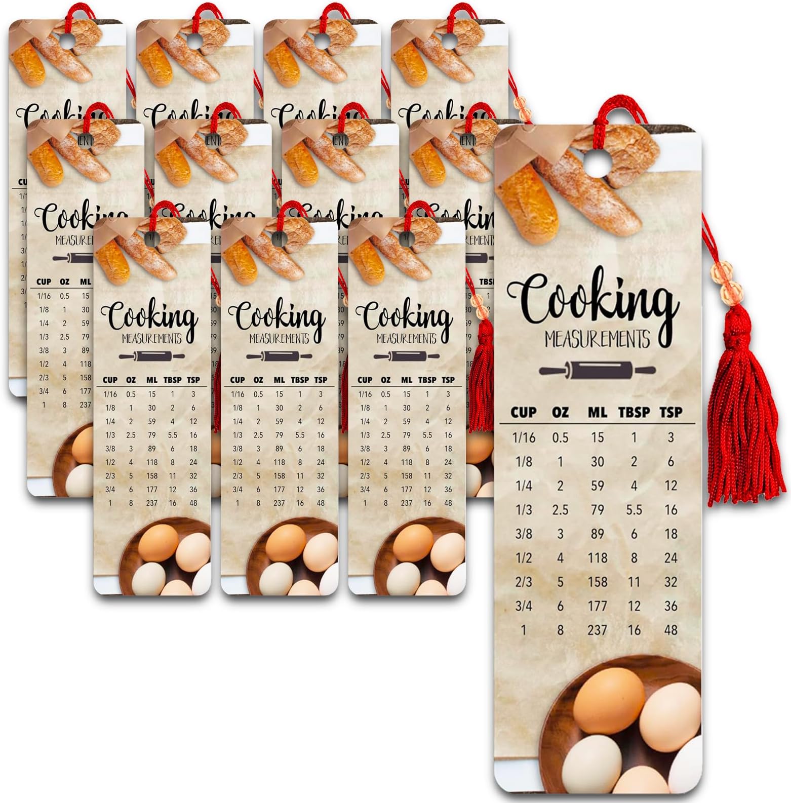 Amazon.com: Cooking Measurements Bookmark Bulk Set - Cooking Prizes for ...