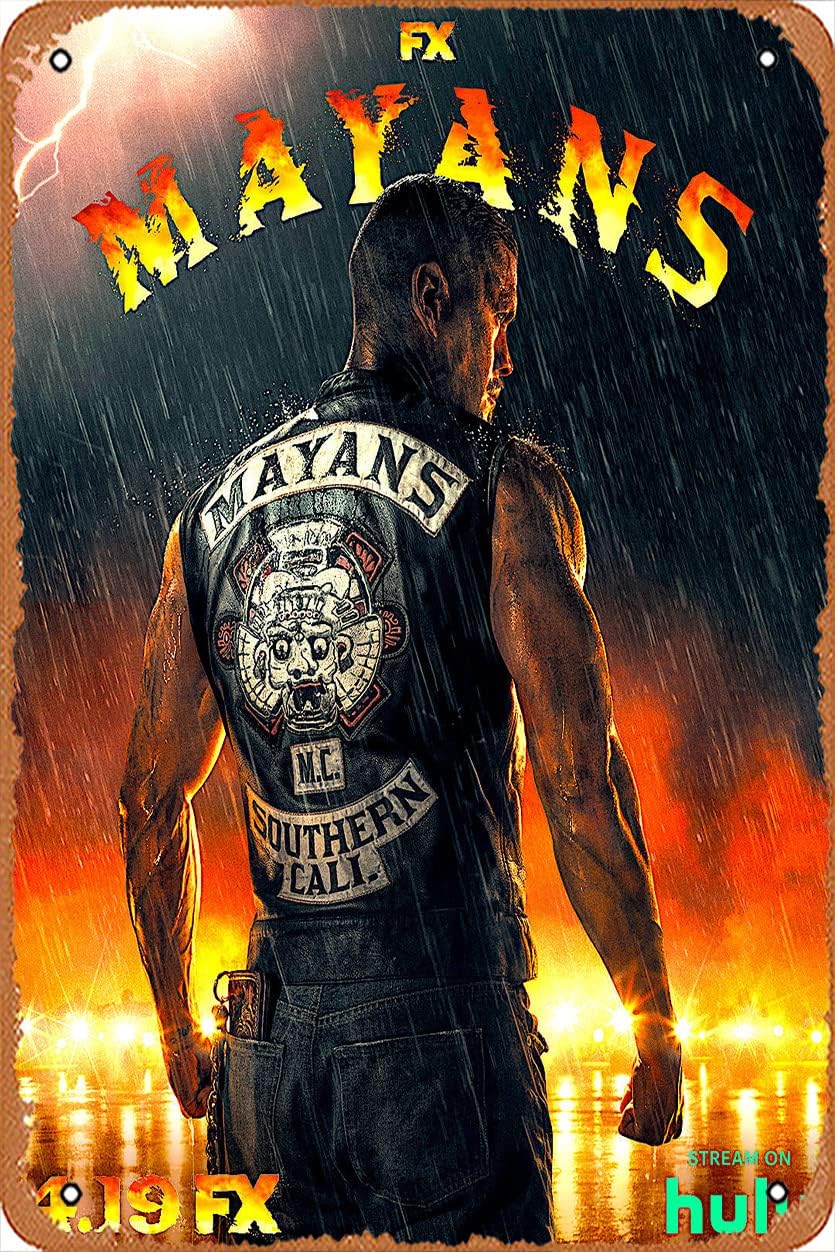 Amazon.com: Zuhhgii Mayans M.c. (Jd Pardo,Ez) TV Show Poster Tin Sign ...