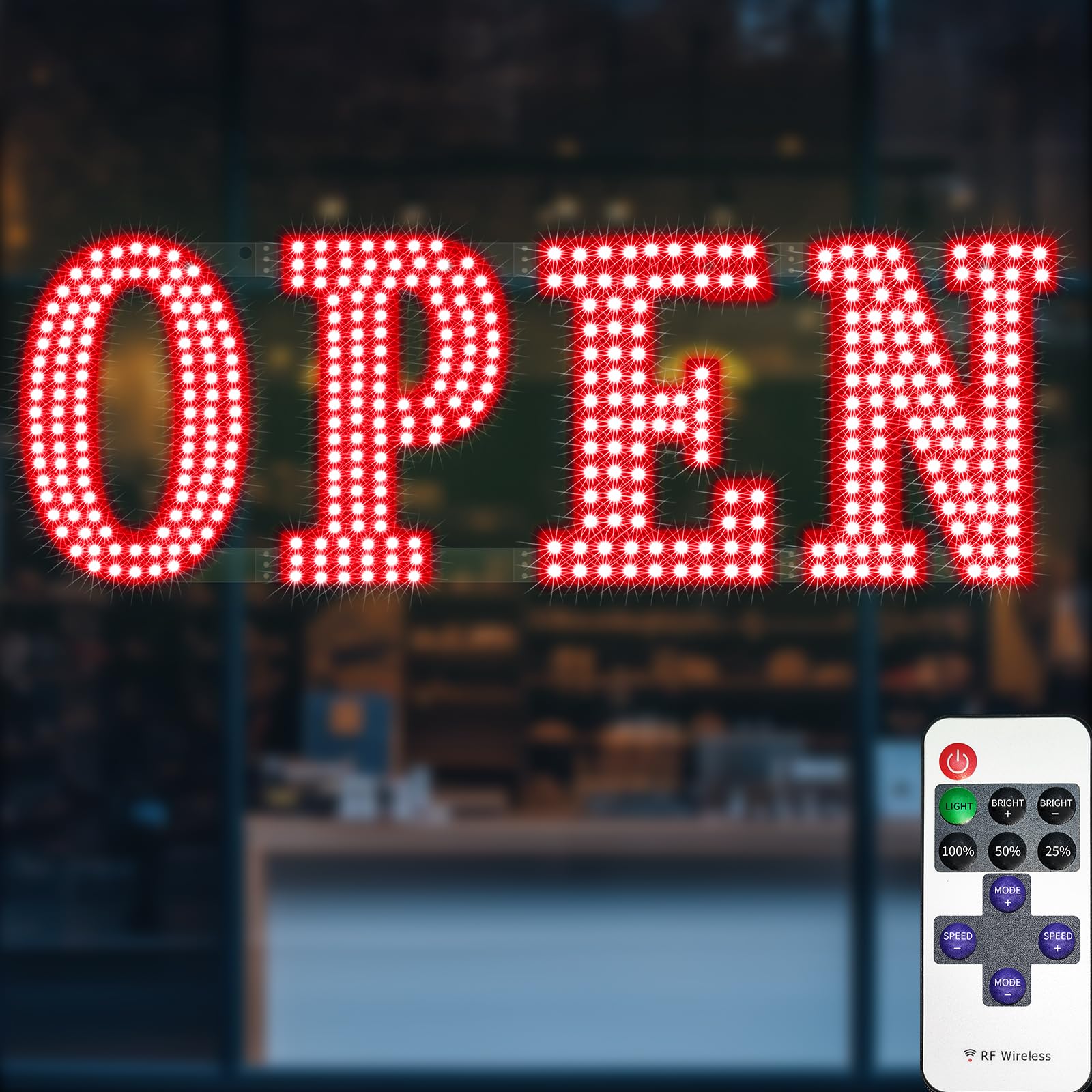 Snapklik.com : 40" X 14" Large LED Open Signs