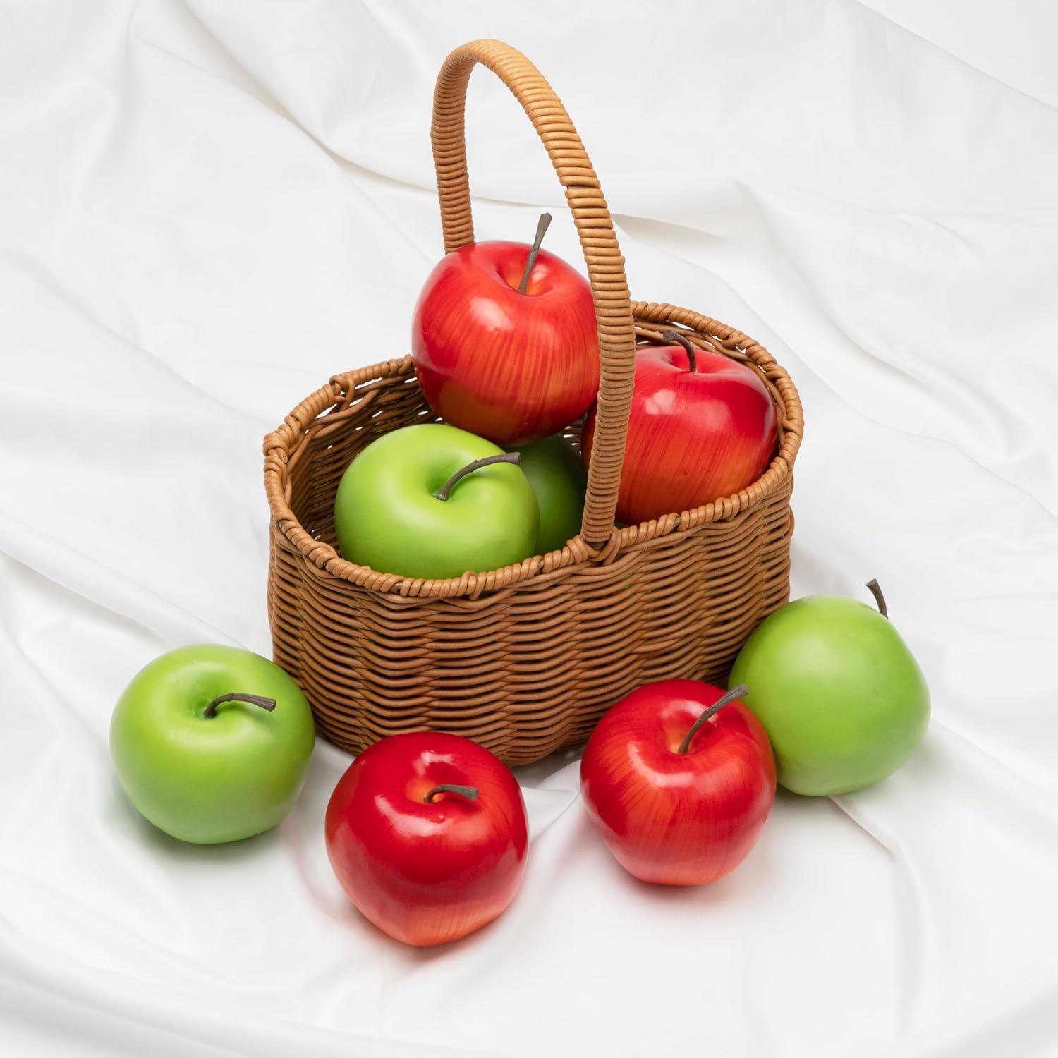 12 manzanas falsas de 8 pulgadas para decoración de manzanas de ...