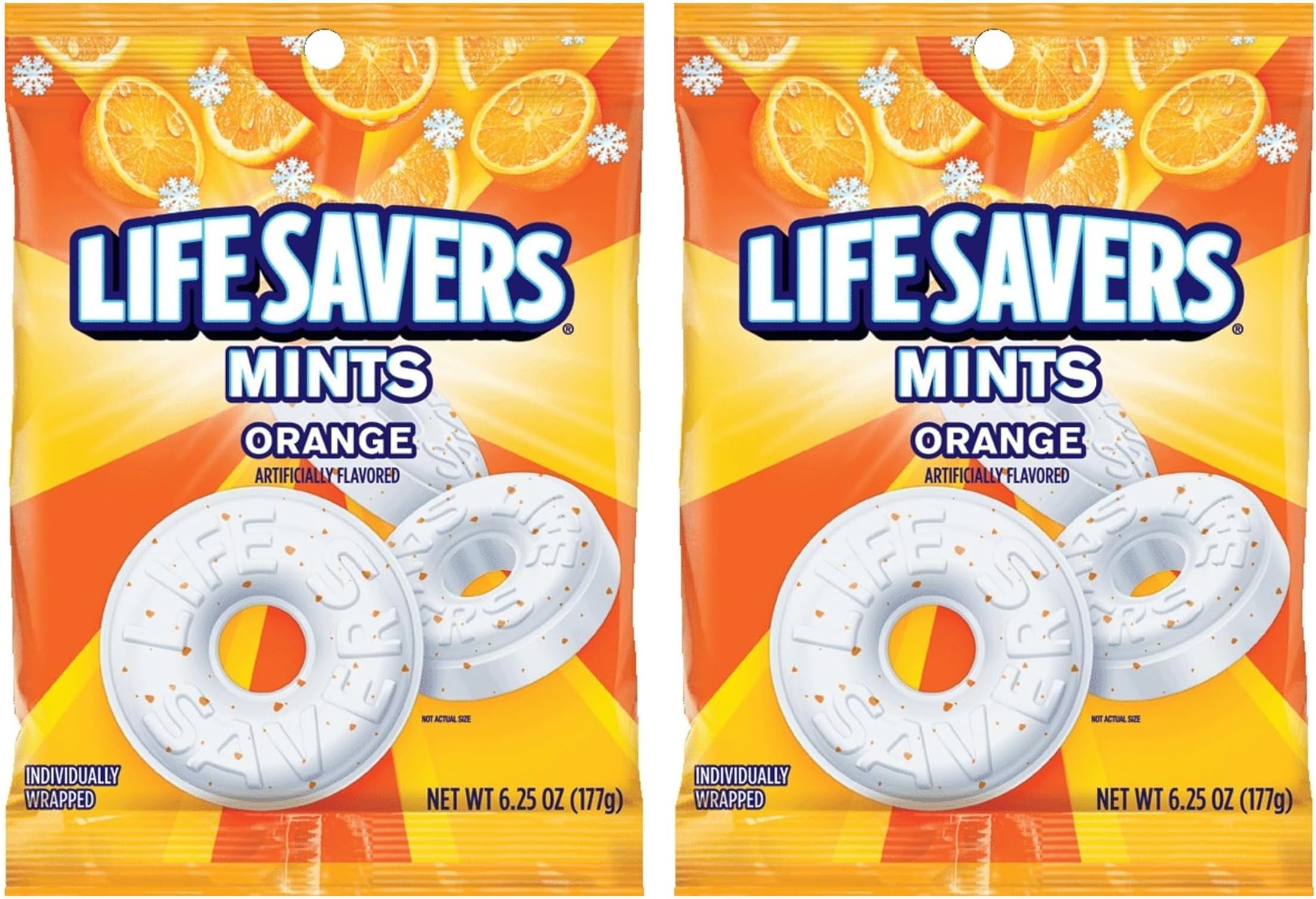 Amazon.com : Orange Mint Life Savers - Pack of 2 - Invigorating Orange ...