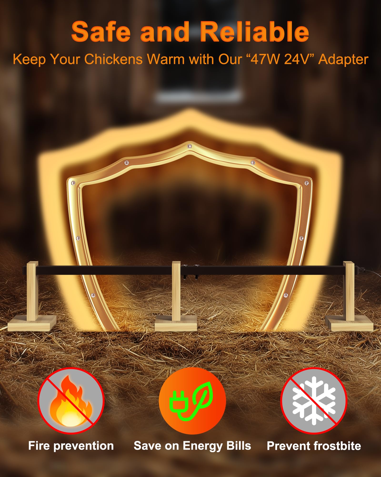 Heated Perch For Chickens